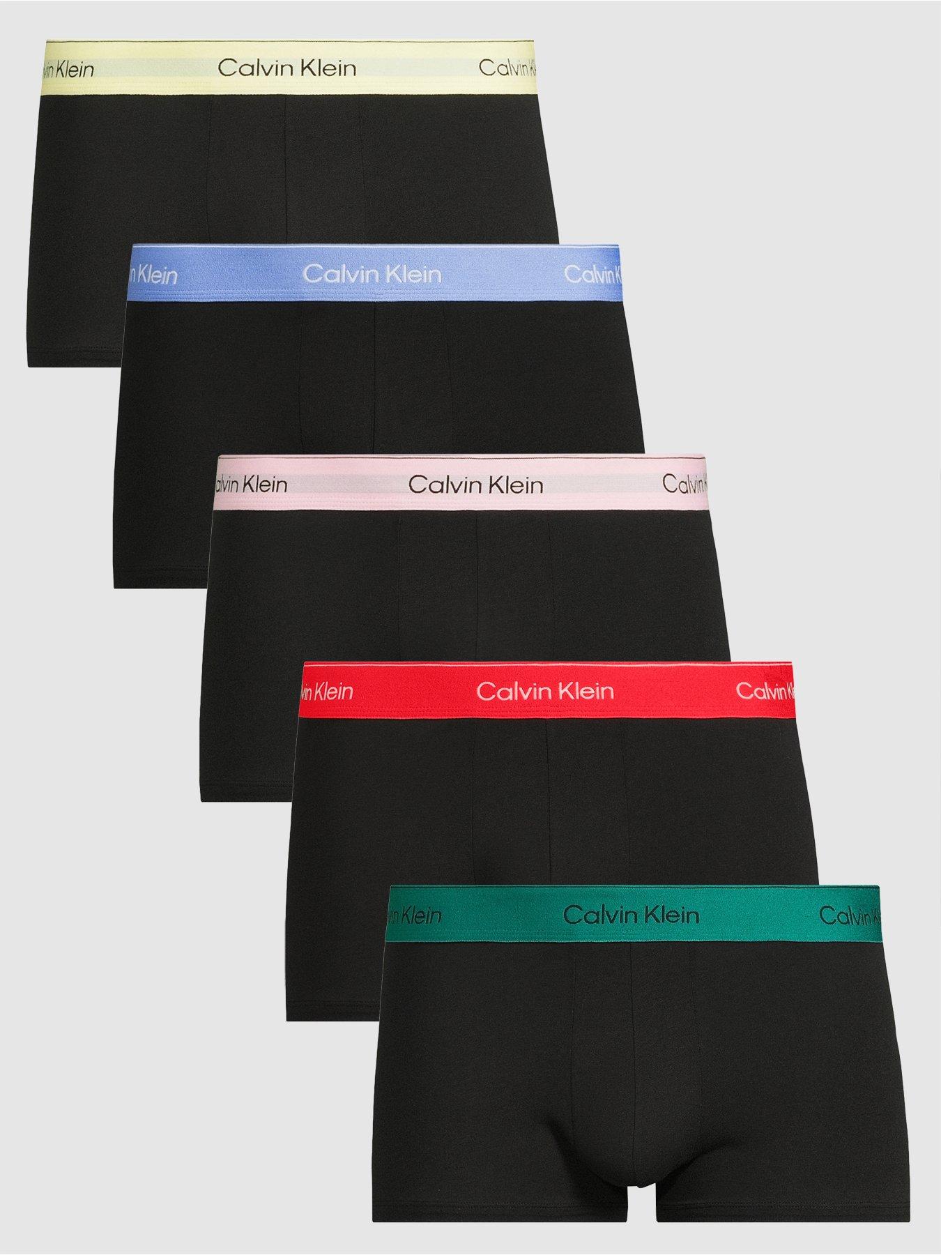 Calvin Klein 5 Pack Low Rise Trunks - Black | Very