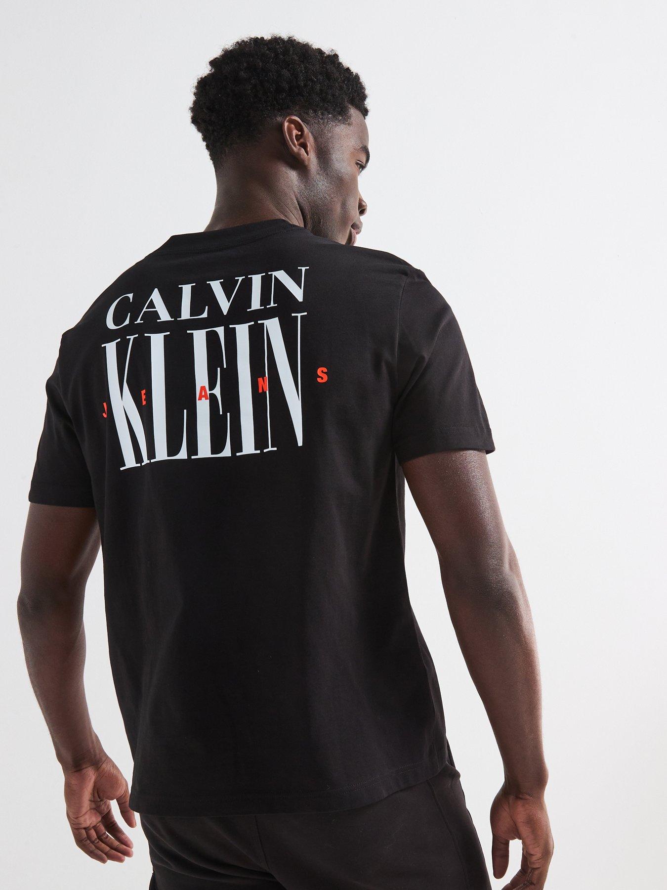 Calvin Klein Jeans Serif Font Graphic T-Shirt - Black | Very