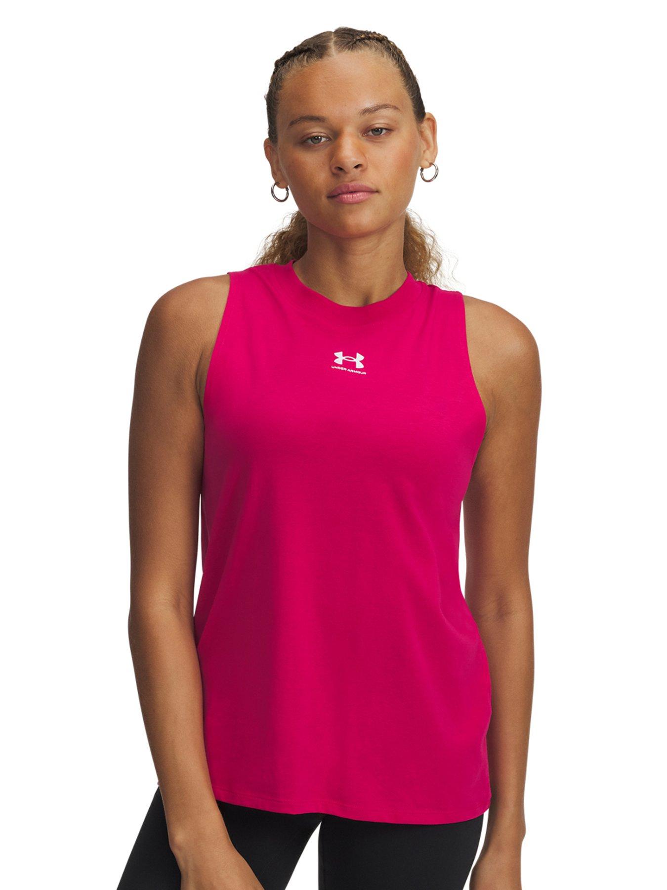 UNDER ARMOUR Women's Training Rival Muscle Tank - Pink | Very