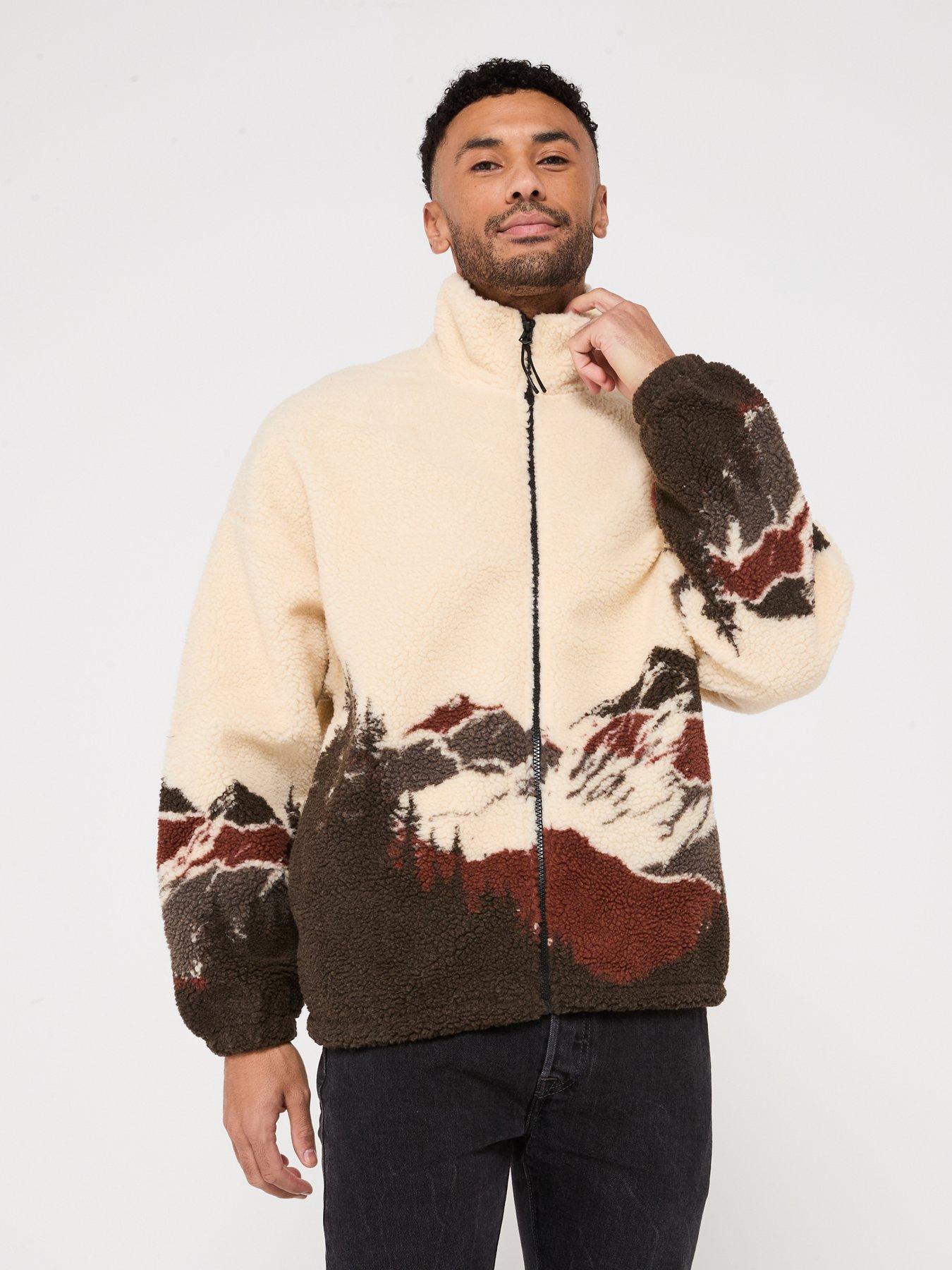 Jack & Jones Mountain Teddy Zip Jacket - Brown | Very