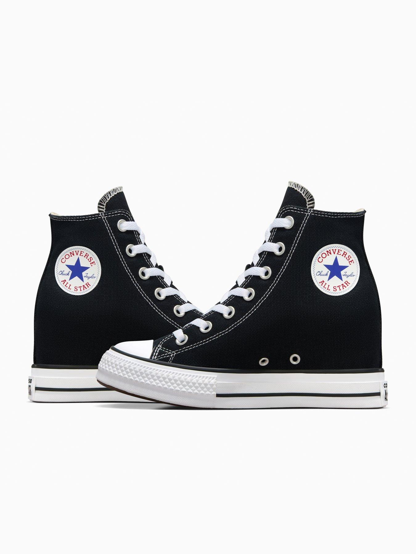 Converse Women's Chuck Taylor All Star Classic Wedge Platform High Tops ...