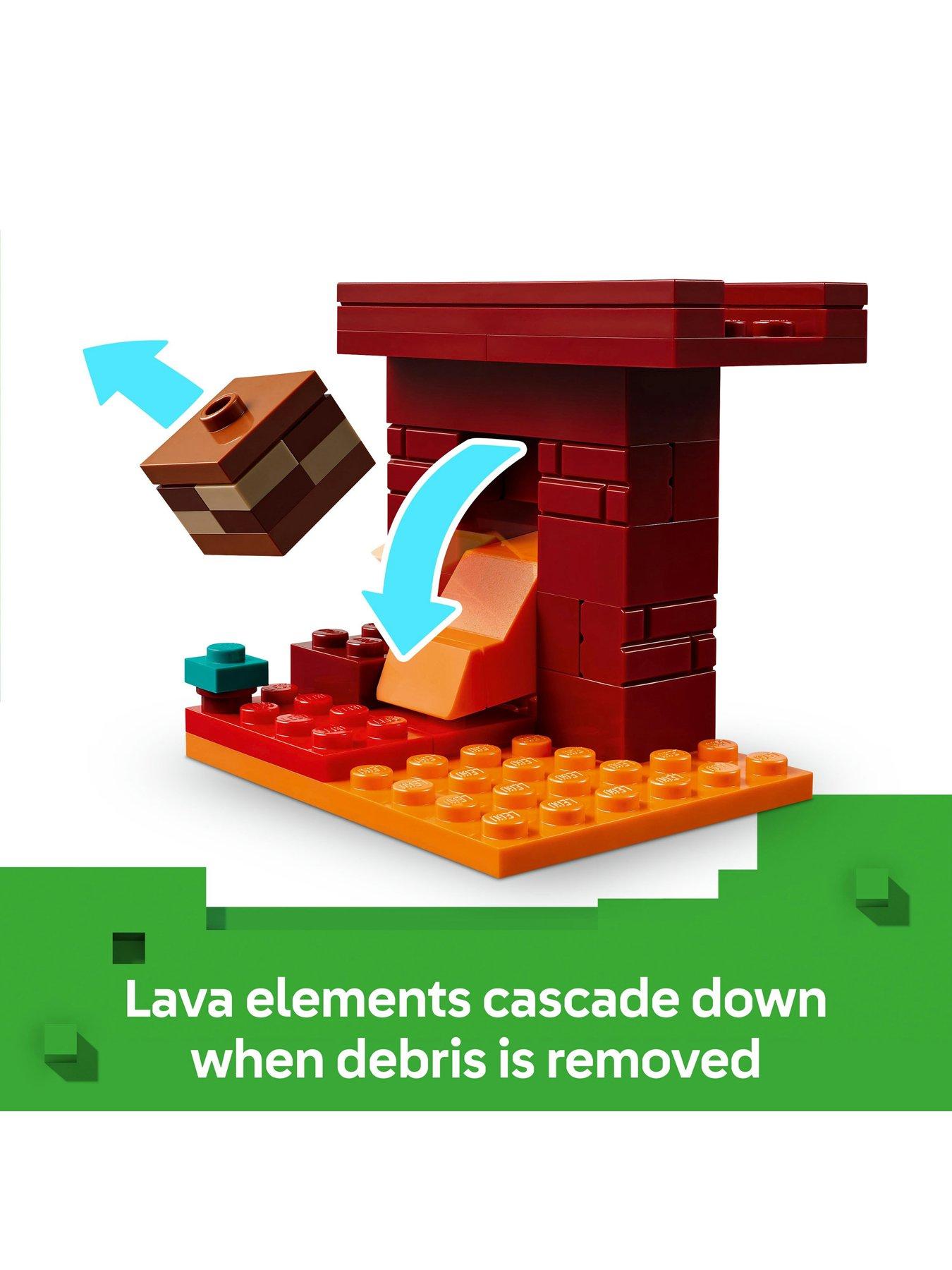 LEGO Minecraft The Nether Lava Battle Set 21266 | Very