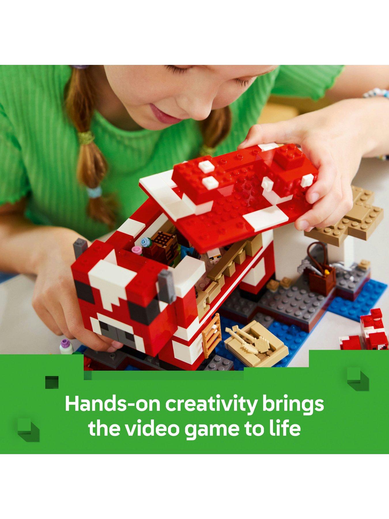 LEGO Minecraft The Mooshroom House Toy Playset 21270 | Very