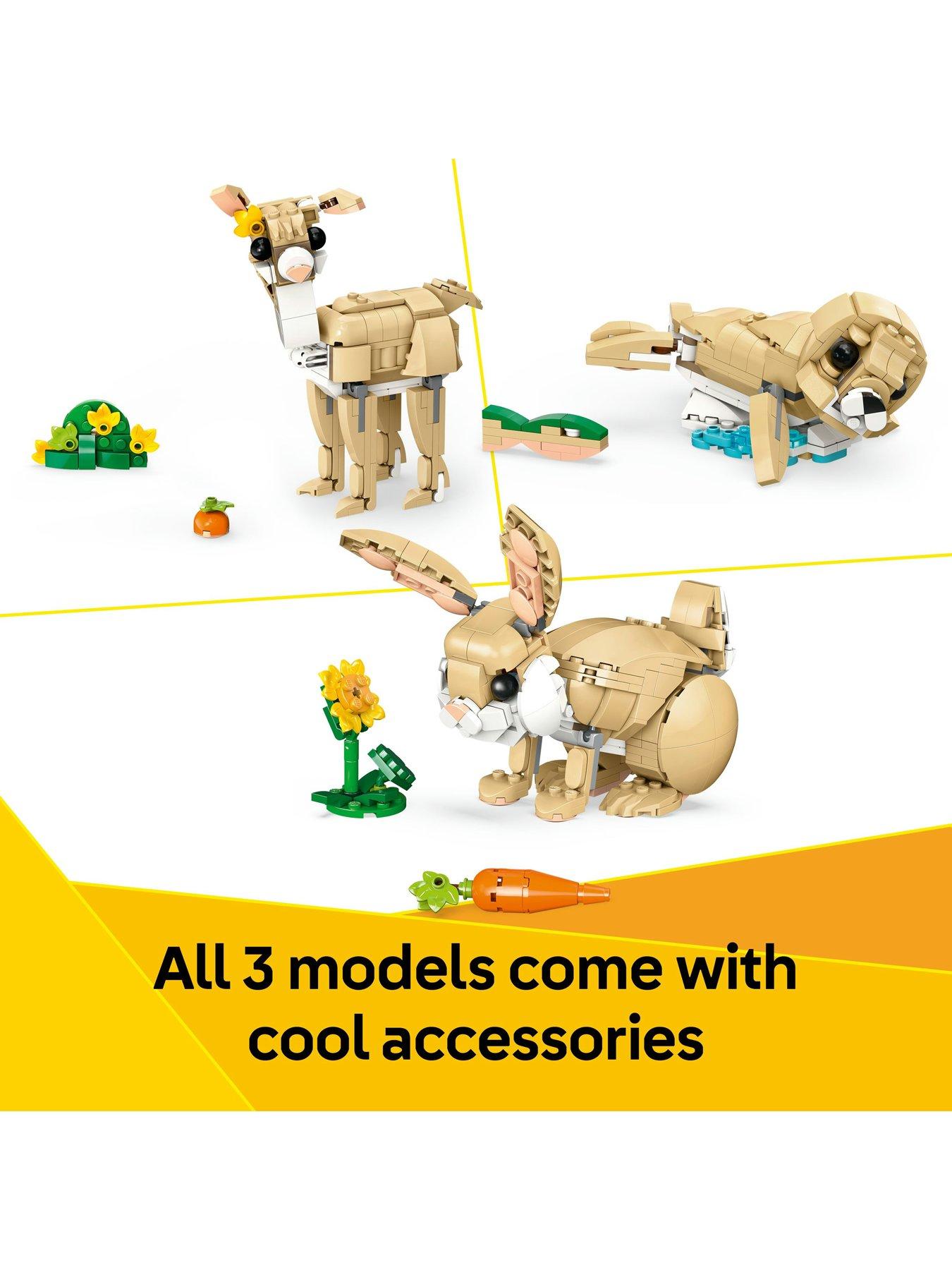 LEGO Creator 3in1 Cute Bunny, Toy Animal Set 31162 | Very