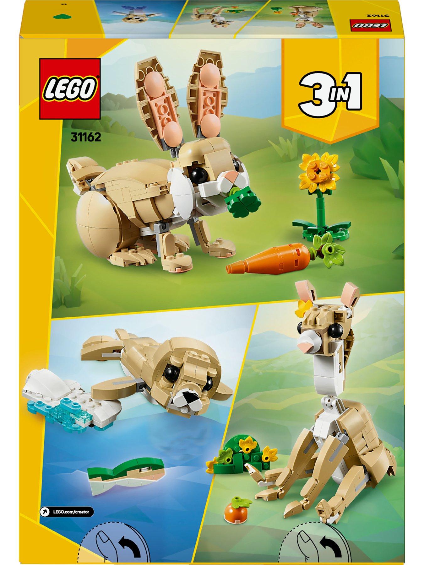 LEGO Creator 3in1 Cute Bunny, Toy Animal Set 31162 | Very