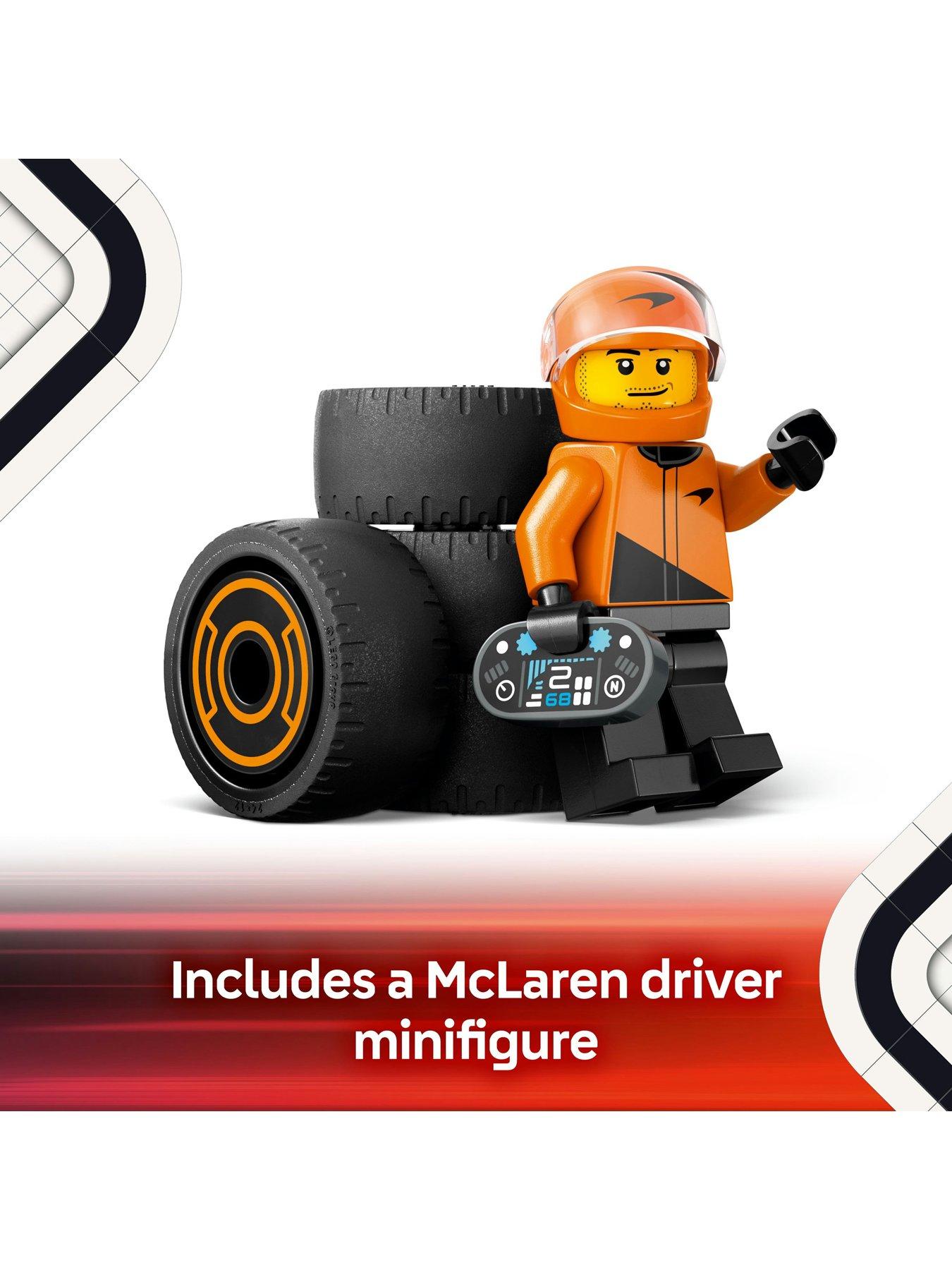LEGO City F1 Driver with McLaren Race Car Toy 60442 | Very