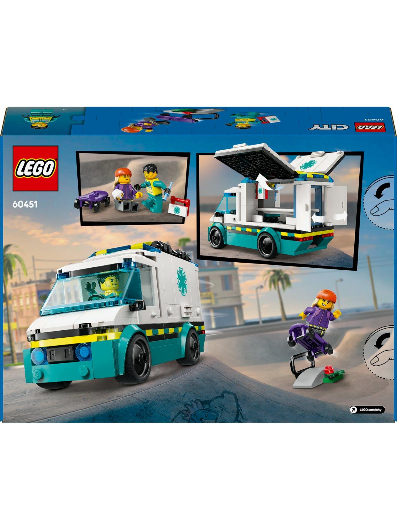 LEGO City Emergency Ambulance Toy Vehicle Set 60451 | Very