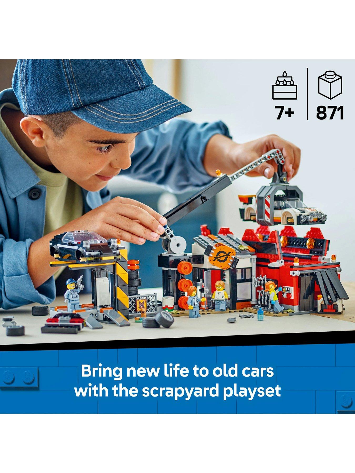 LEGO City Scrapyard with Cars and Crane Toy 60472 | Very