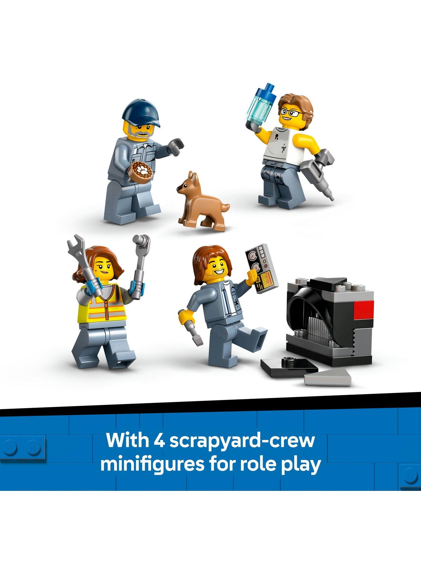 LEGO City Scrapyard with Cars and Crane Toy 60472 | Very