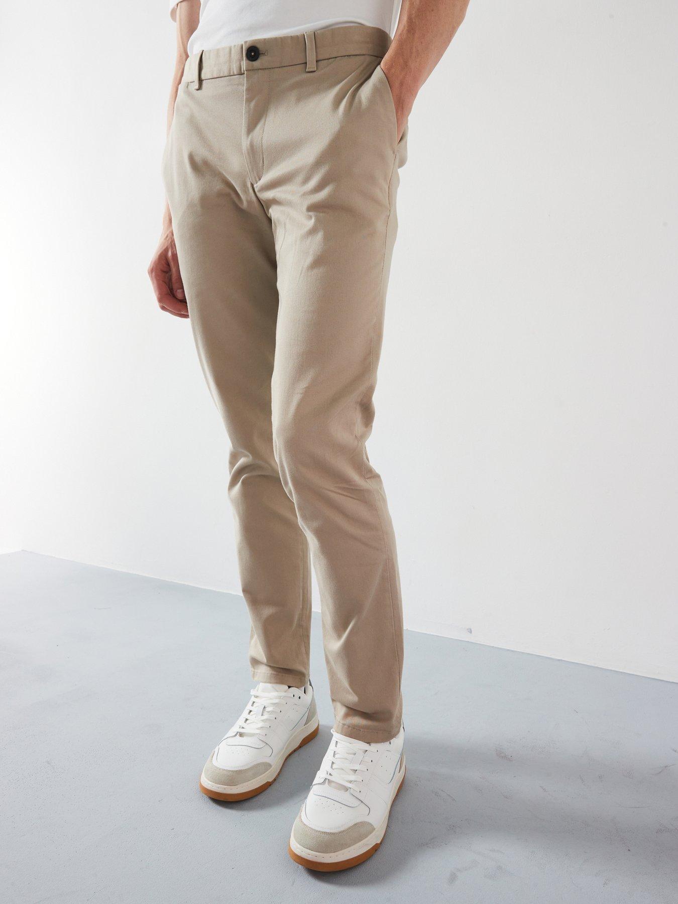 Mango Barna Smart Slim Fit Trousers - Beige | Very