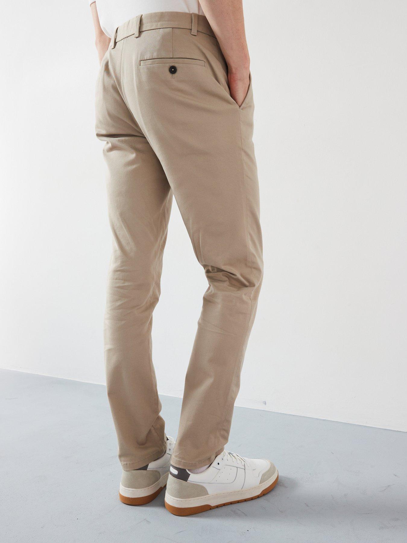 Mango Barna Smart Slim Fit Trousers - Beige | Very