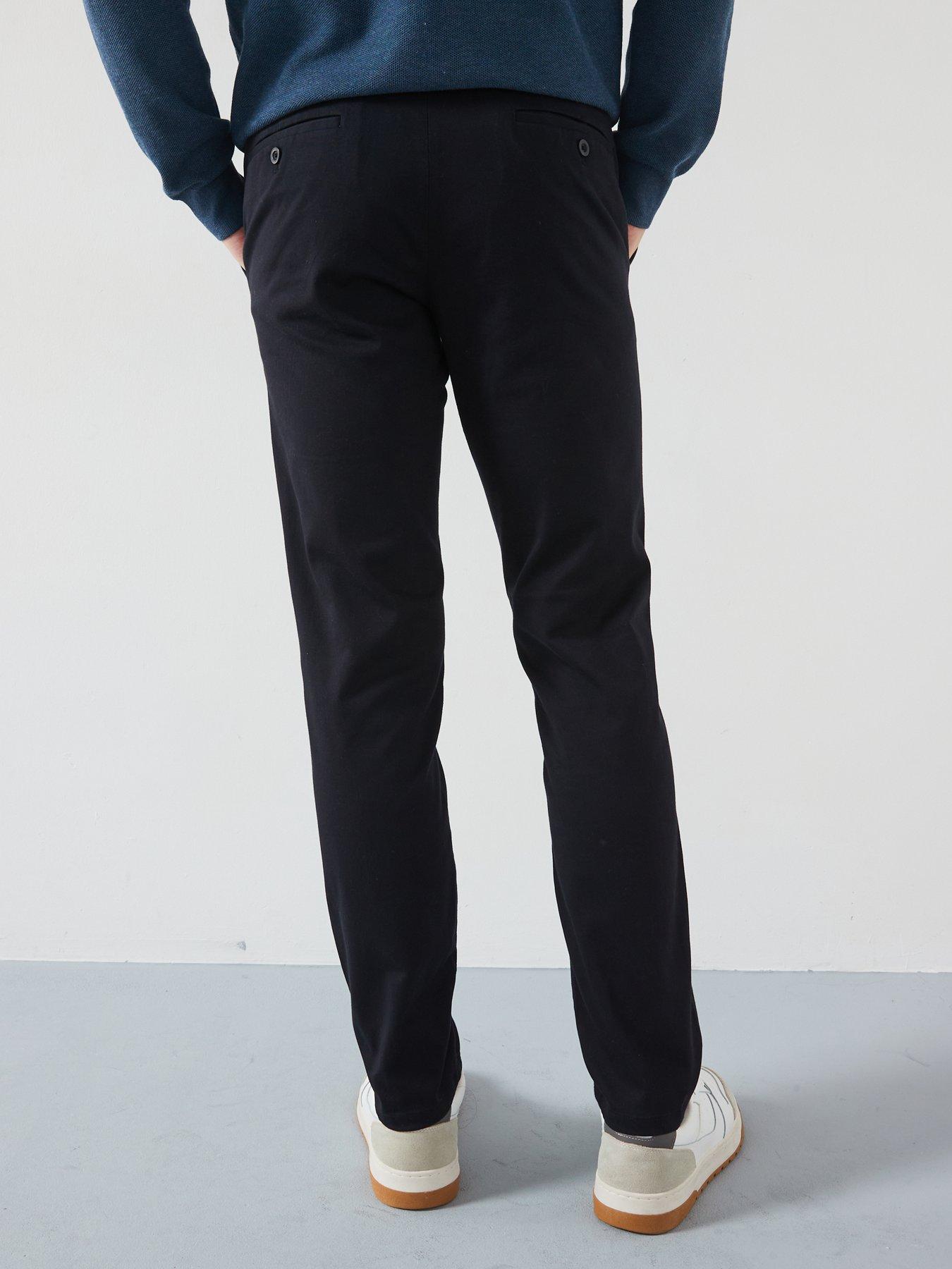 Mango Barna Smart Slim Fit Trousers - Navy | Very