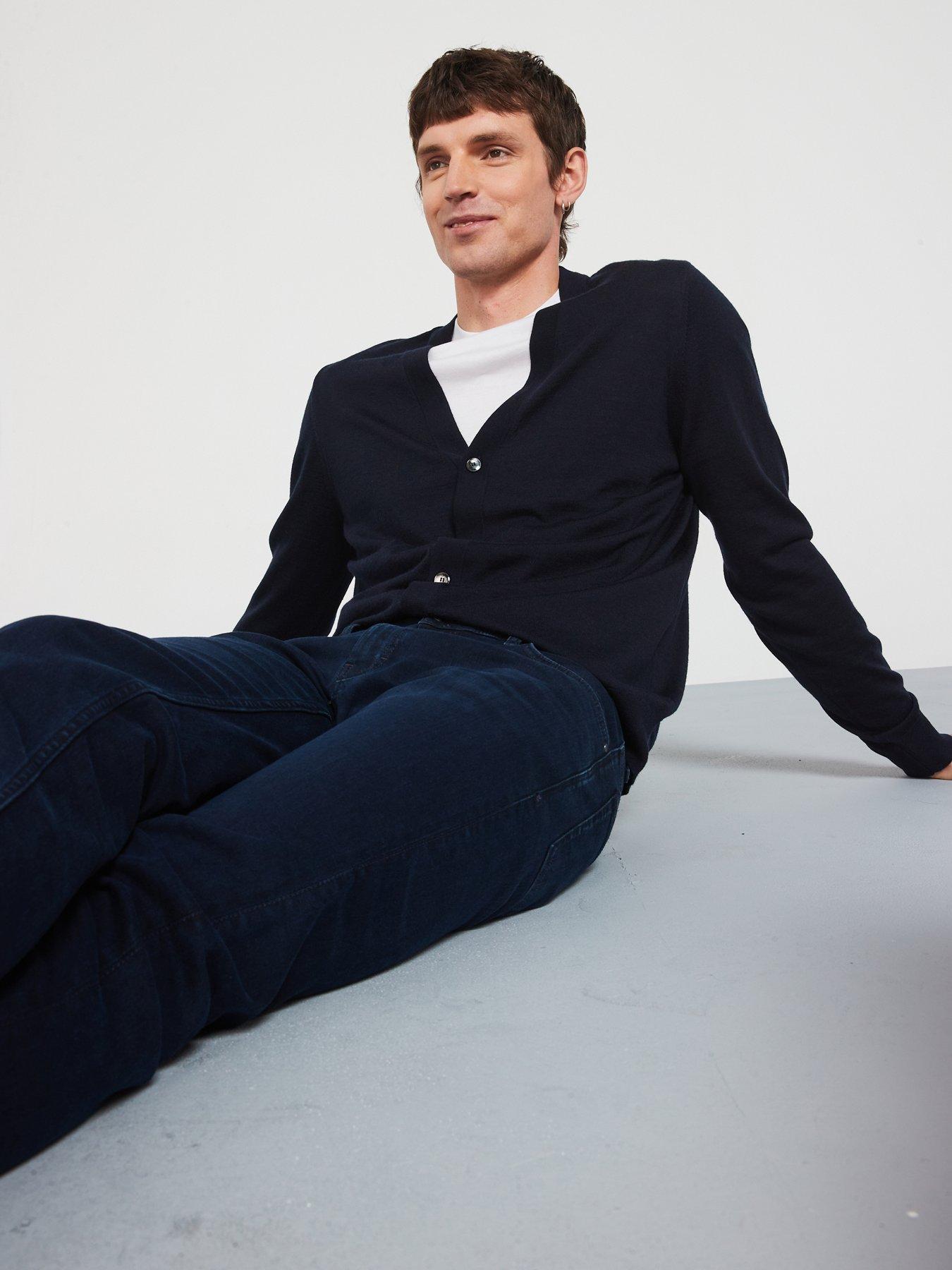 Mango Patrick Smart Straight Fit Jeans - Dark Blue | Very