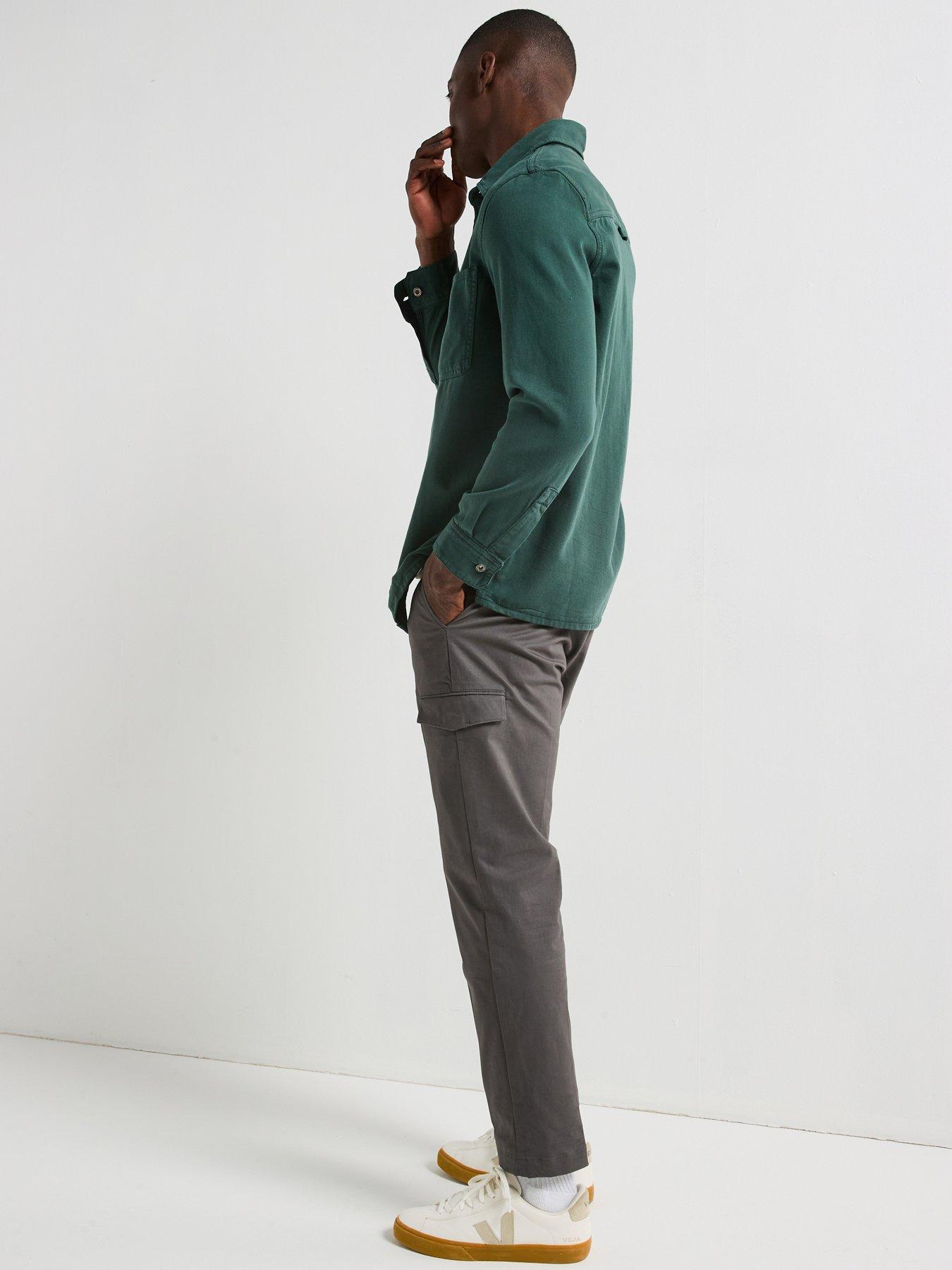 Mango Man Mateo Smart Cargo Trousers - Grey | Very