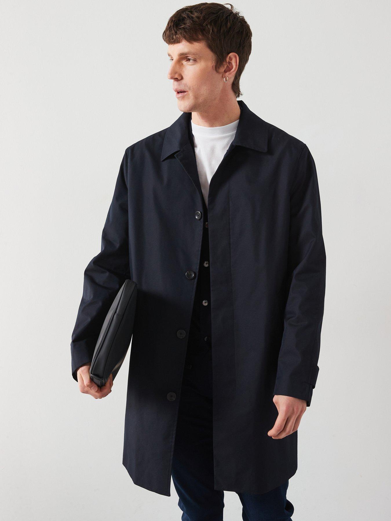 Mango Chayton Smart Trench Coat - Navy | Very