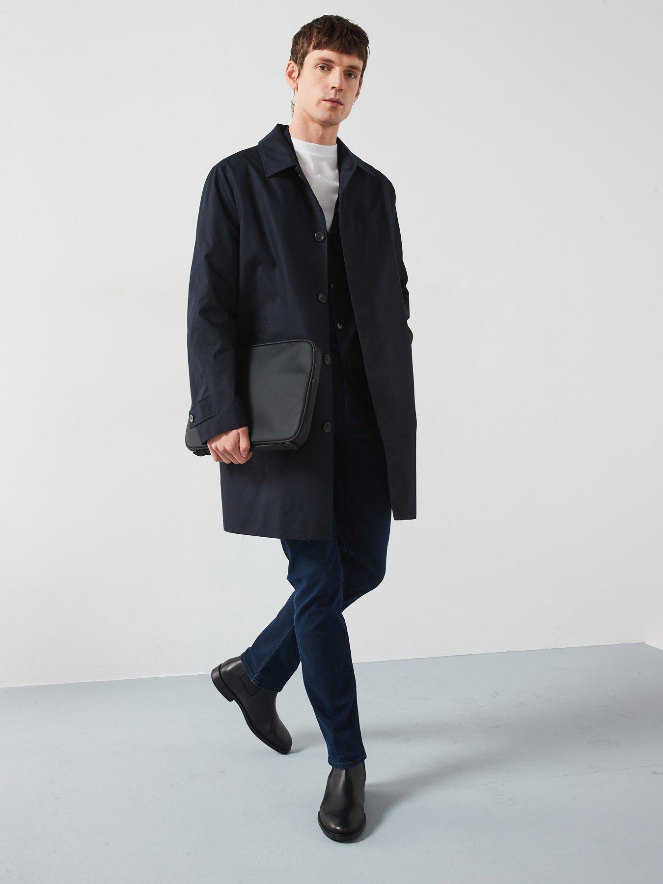 Mango Chayton Smart Trench Coat - Navy | Very