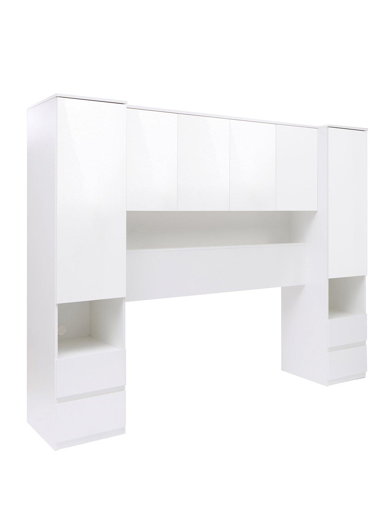 Very Home Layton Gloss Overbed Unit - White - FSC® Certified | Very