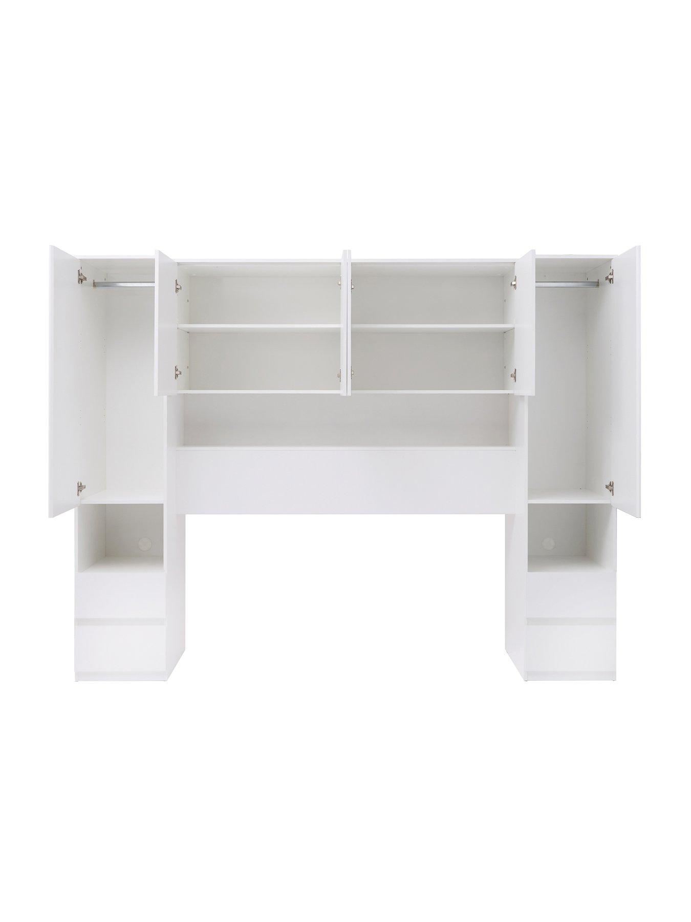 Very Home Layton Gloss Overbed Unit - White - FSC® Certified | Very