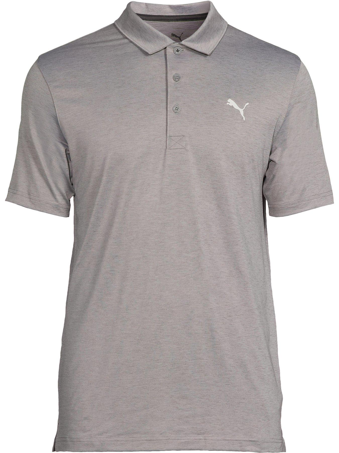 Puma Mens Golf Icon Heather Polo 20 - Grey | Very