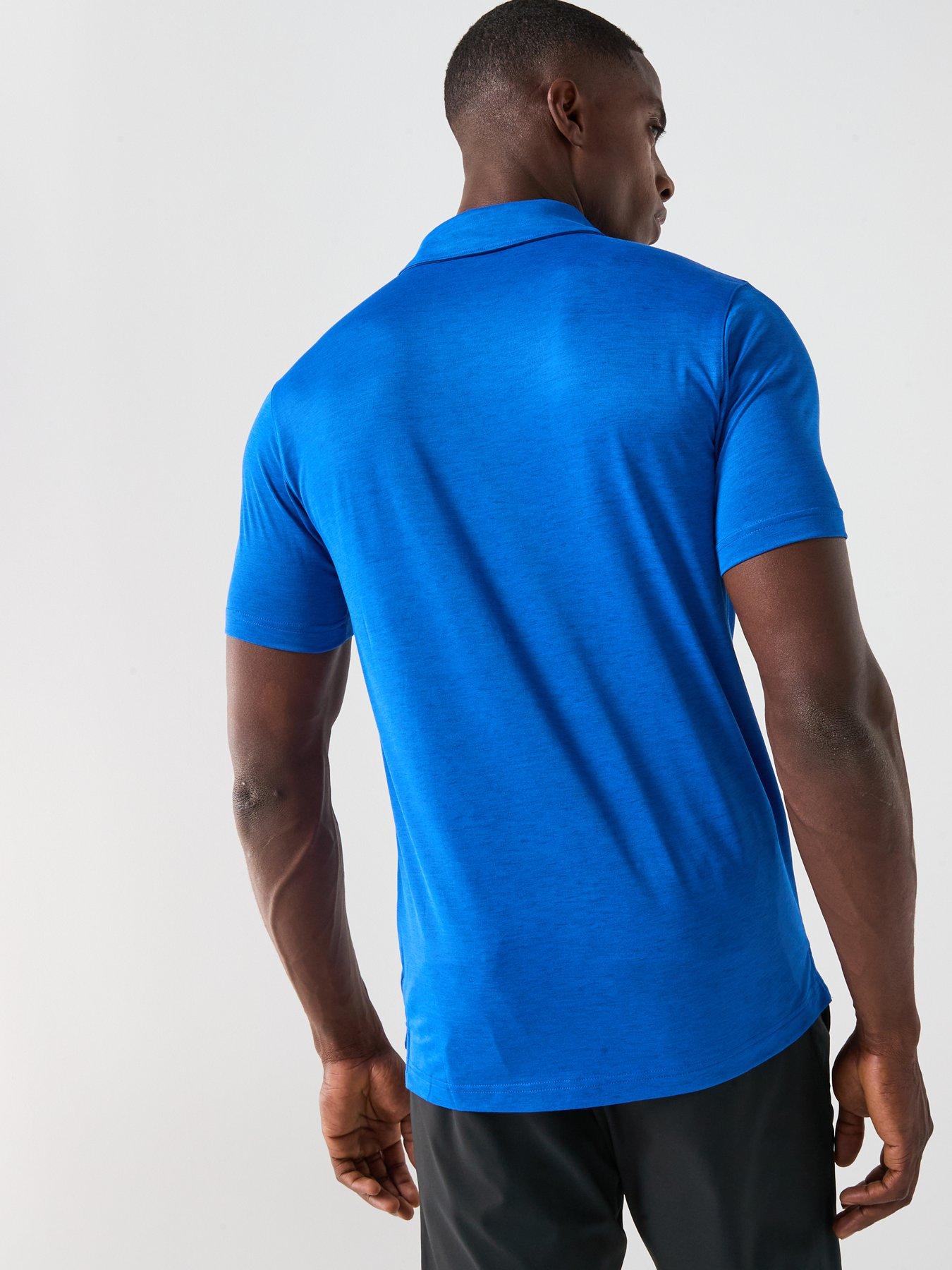 Puma Mens Golf Icon Heather Polo 2.0 - Blue | Very