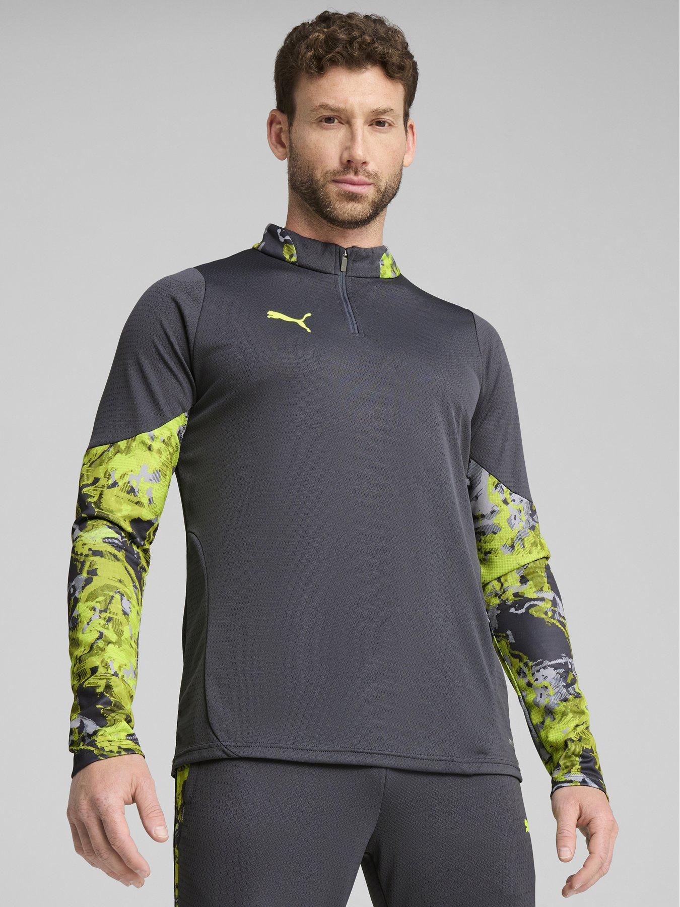 Puma Mens Individual Cup 1/4 Zip-Top - Grey | Very