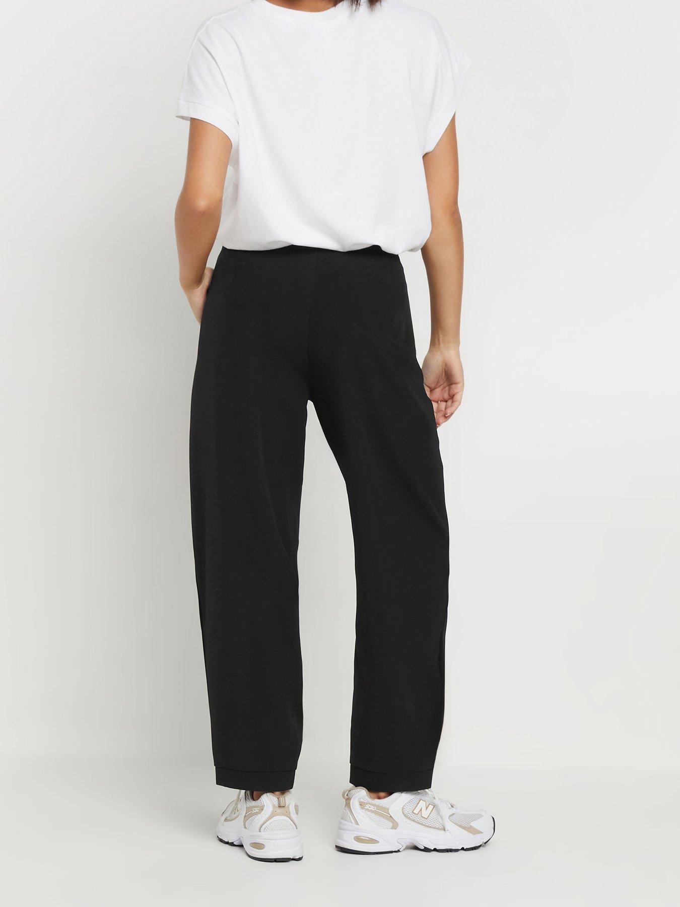 PixieGirl Petite Barrel Button Cuff Trouser - Black | Very