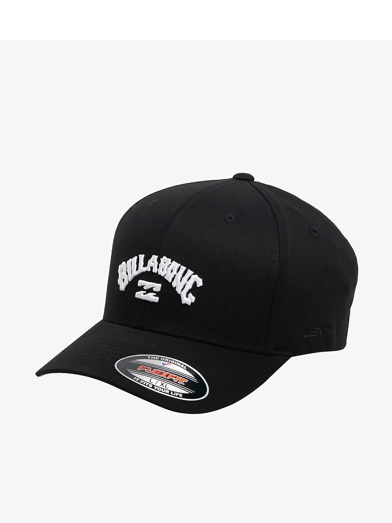 Billabong Mens Arch Flexfit Cap Stretch Fit Headwear - Black | Very