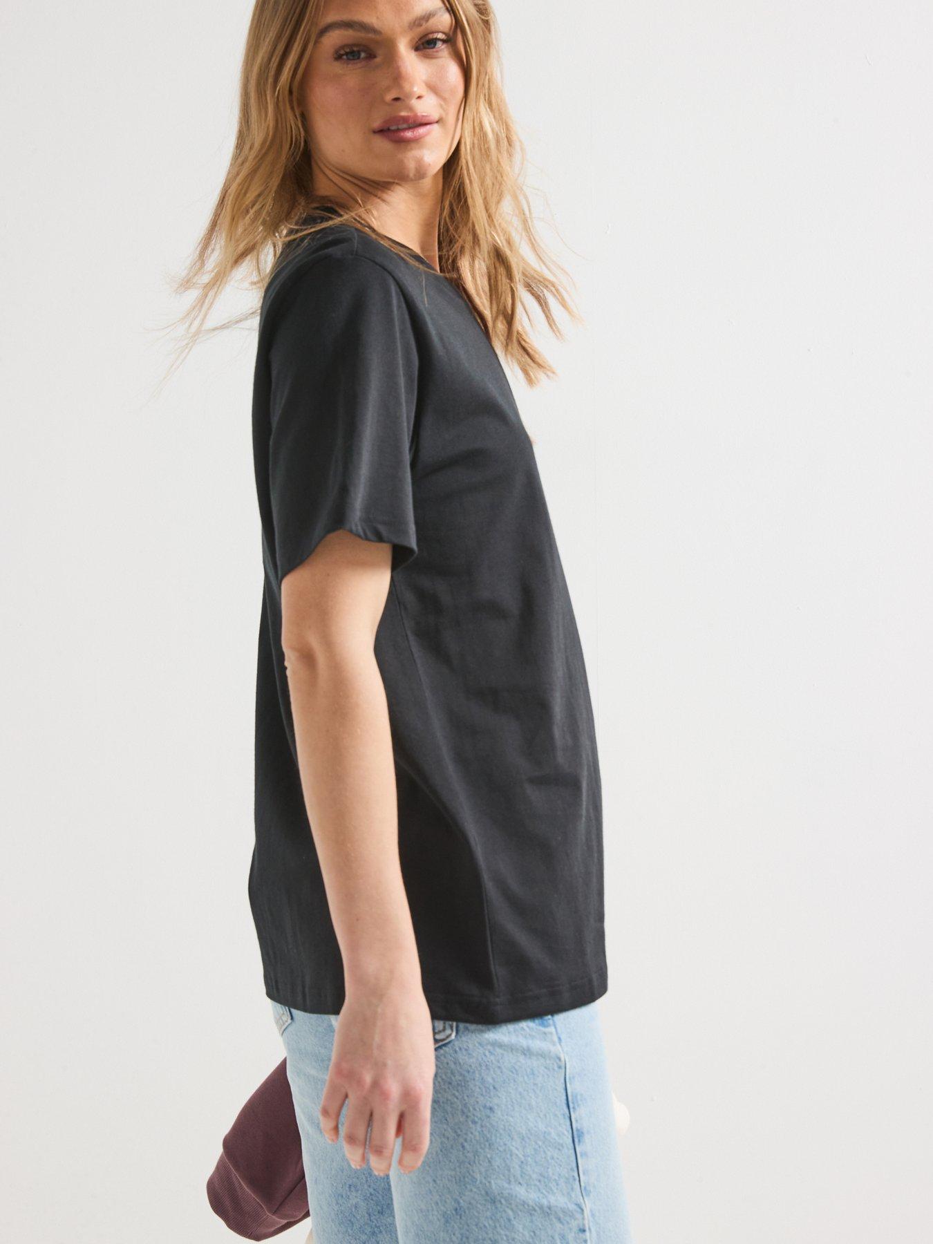 Converse Womens Chuck Patch Tee - Black | Very