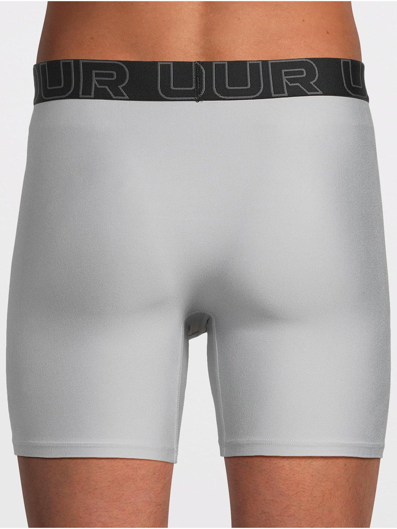 UNDER ARMOUR Men's 3 Pack of Performance Tech 6 Inch Printed Boxers ...