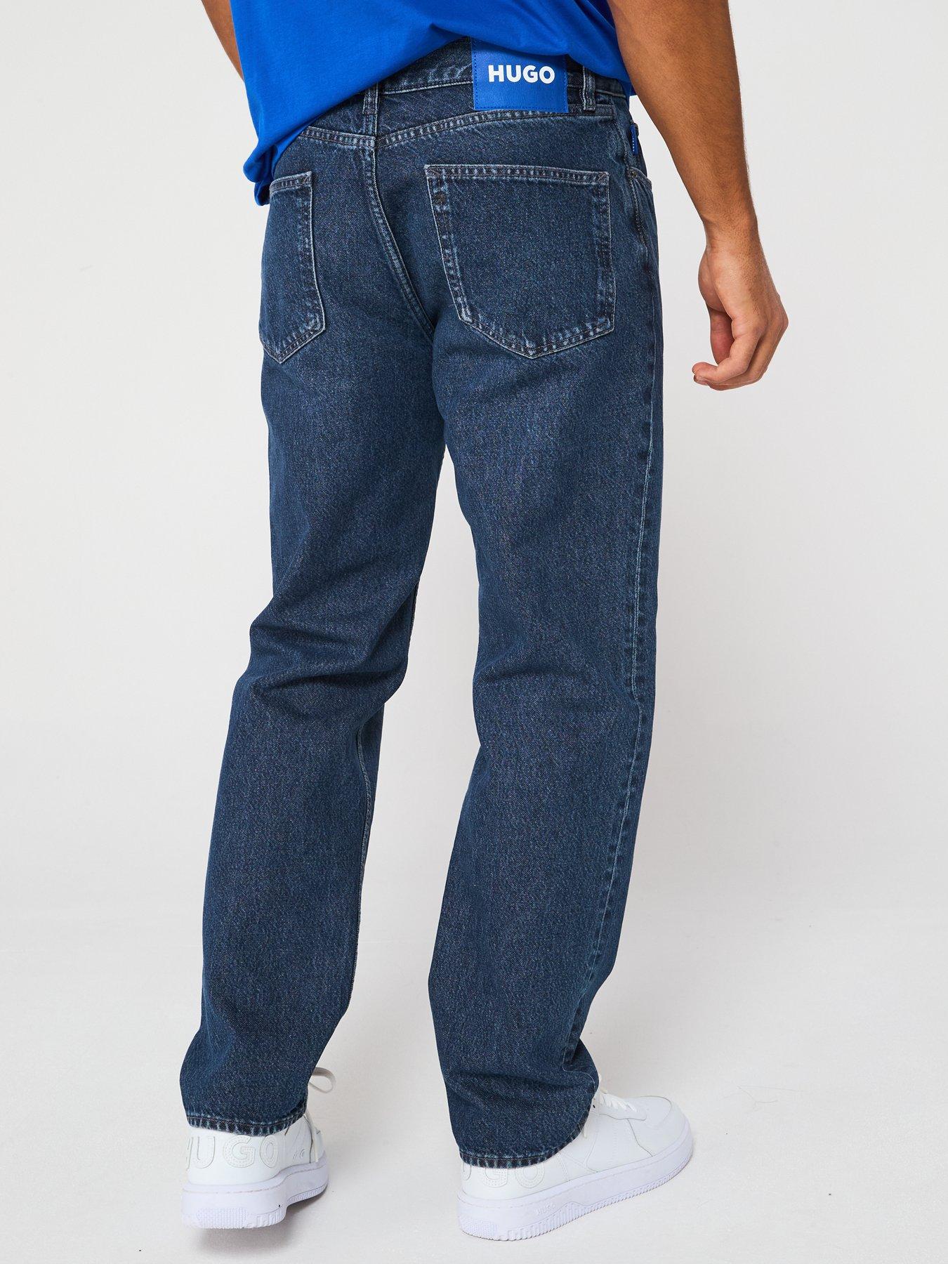 HUGO Blue Jonah Straight Fit Jeans - Navy | Very