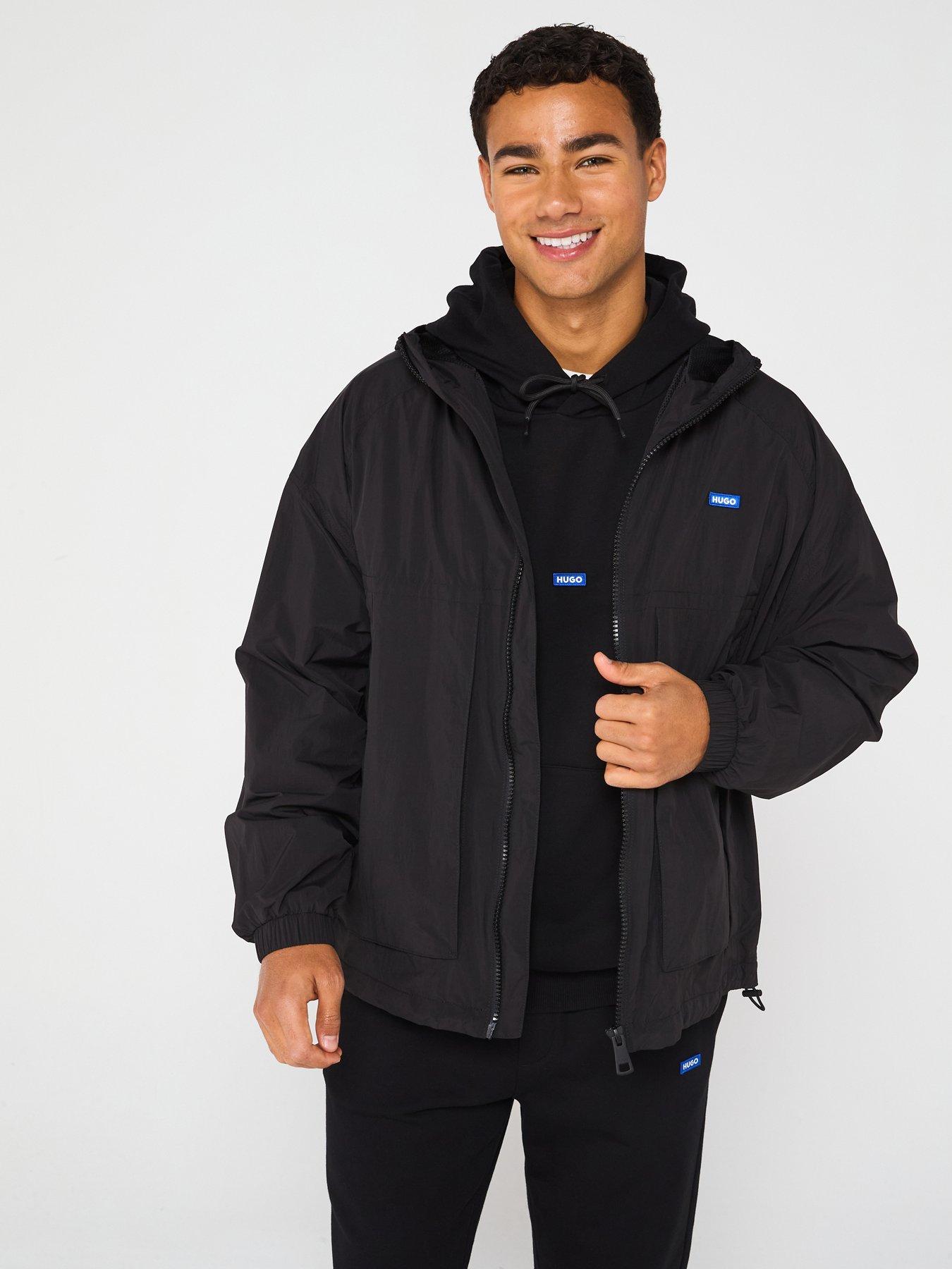 Mens Black HUGO Coats And Jackets - Very