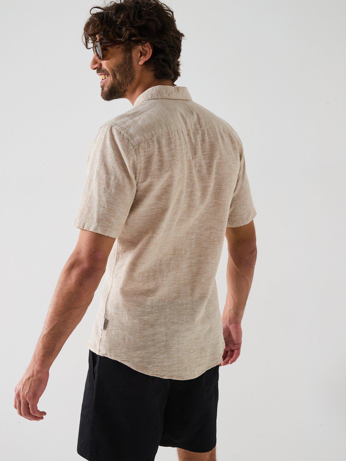 ONLY & SONS Only & Sons Caiden Slim Fit Resort Collar Linen Shirt | Very