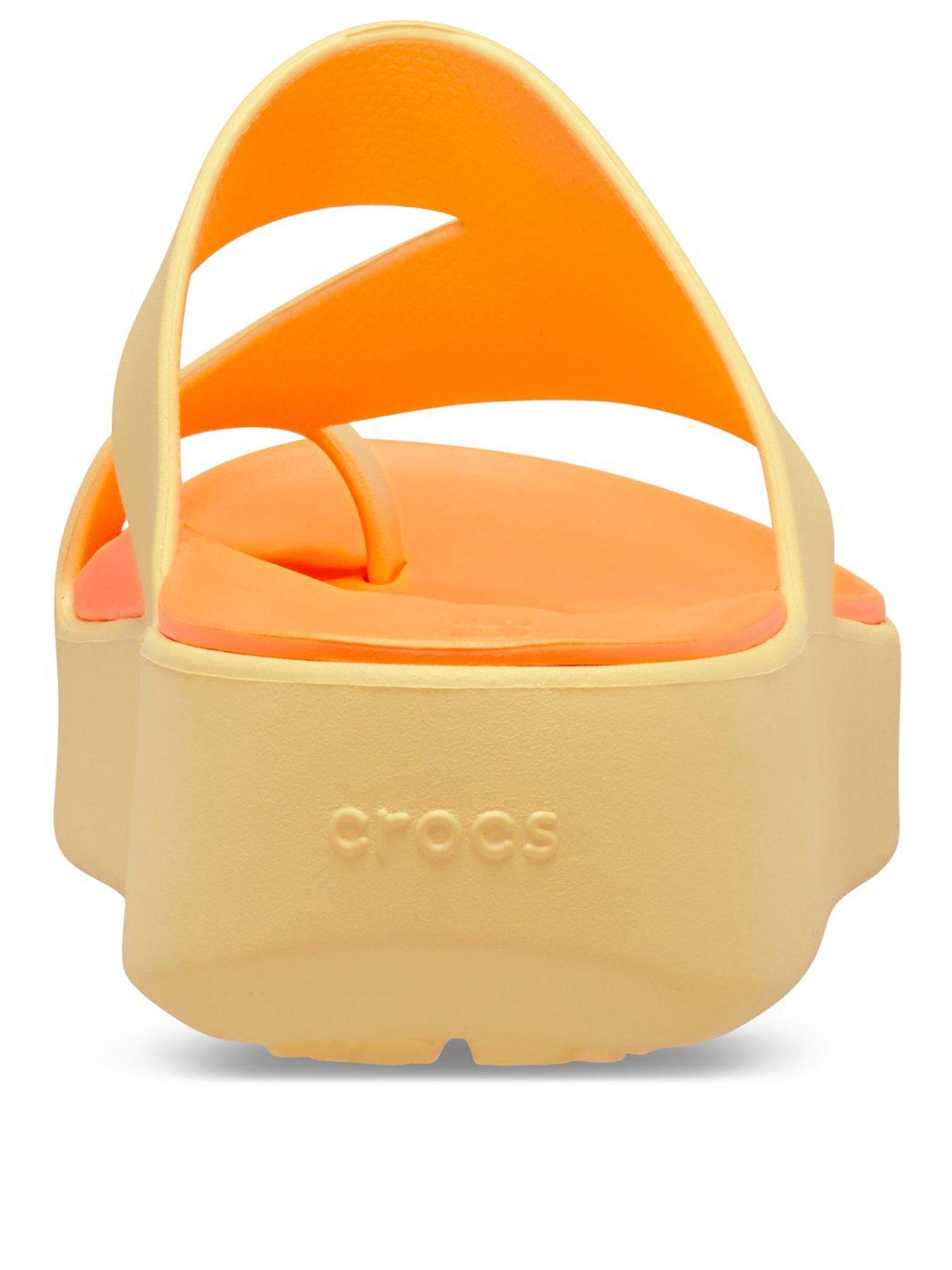 Crocs Getaway Platform Toe Loop Sandal - Orange | Very