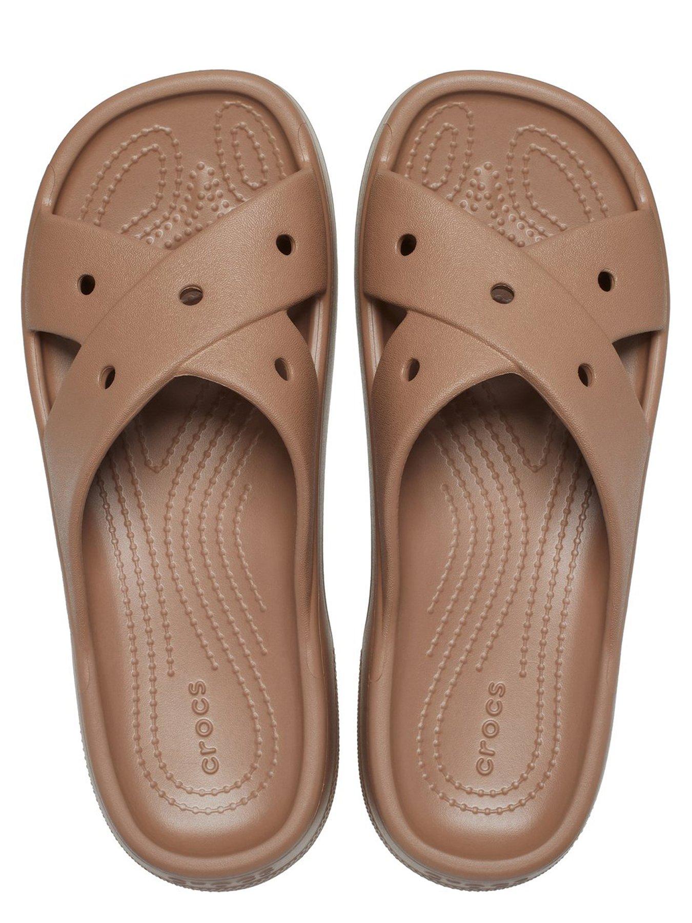 Crocs Classic Cross Strap Sandal - Brown | Very