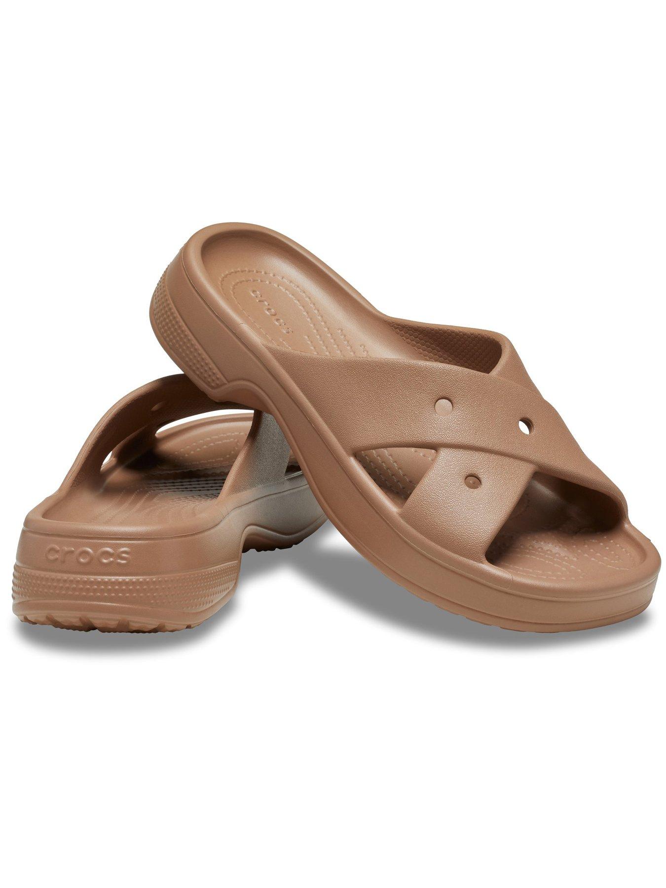 Crocs Classic Cross Strap Sandal - Brown | Very
