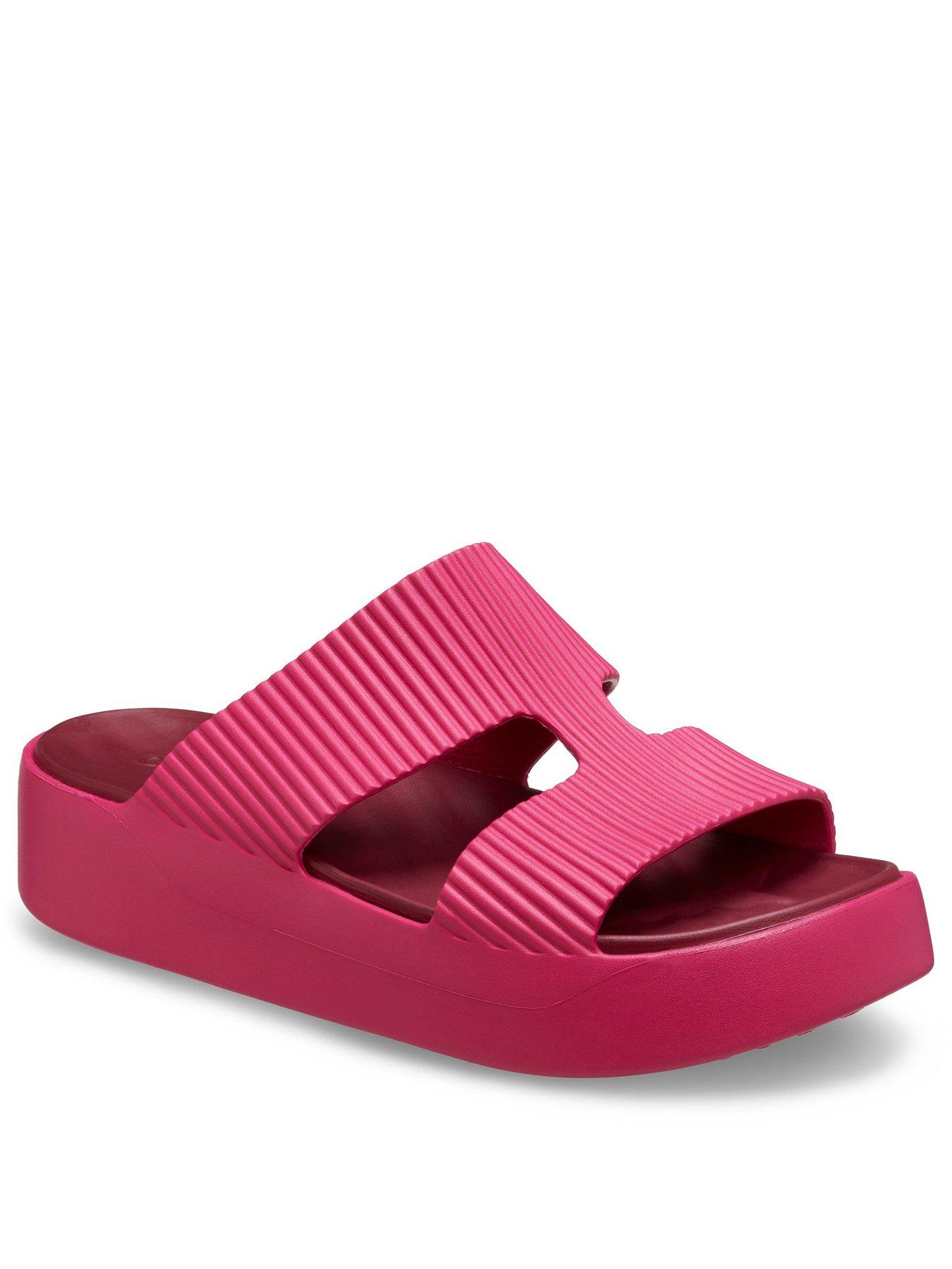 Crocs Getaway Groove Platform H-Strap - Pink | Very