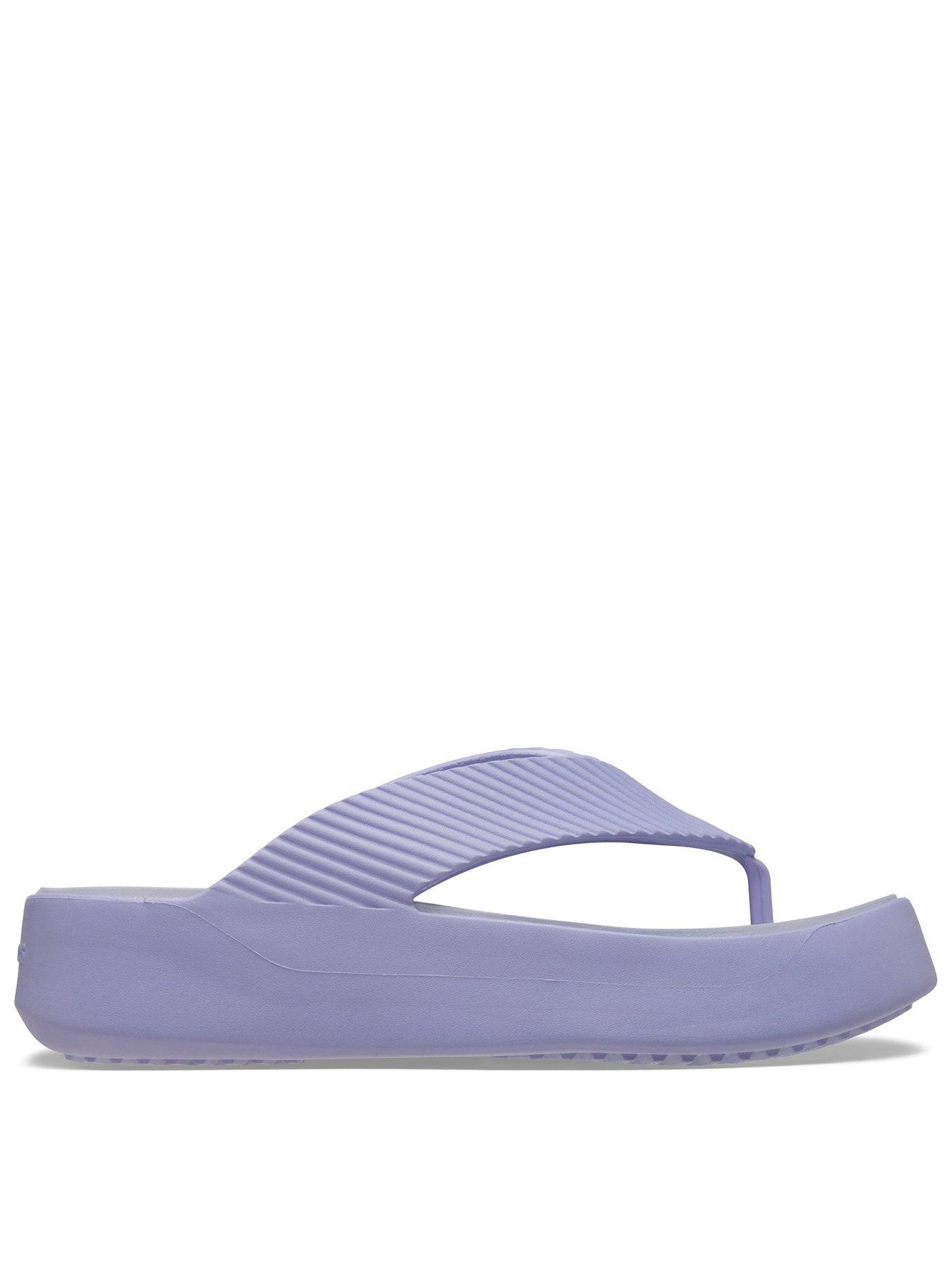 Crocs Getaway Groove Platform Flip Flop - Purple | Very