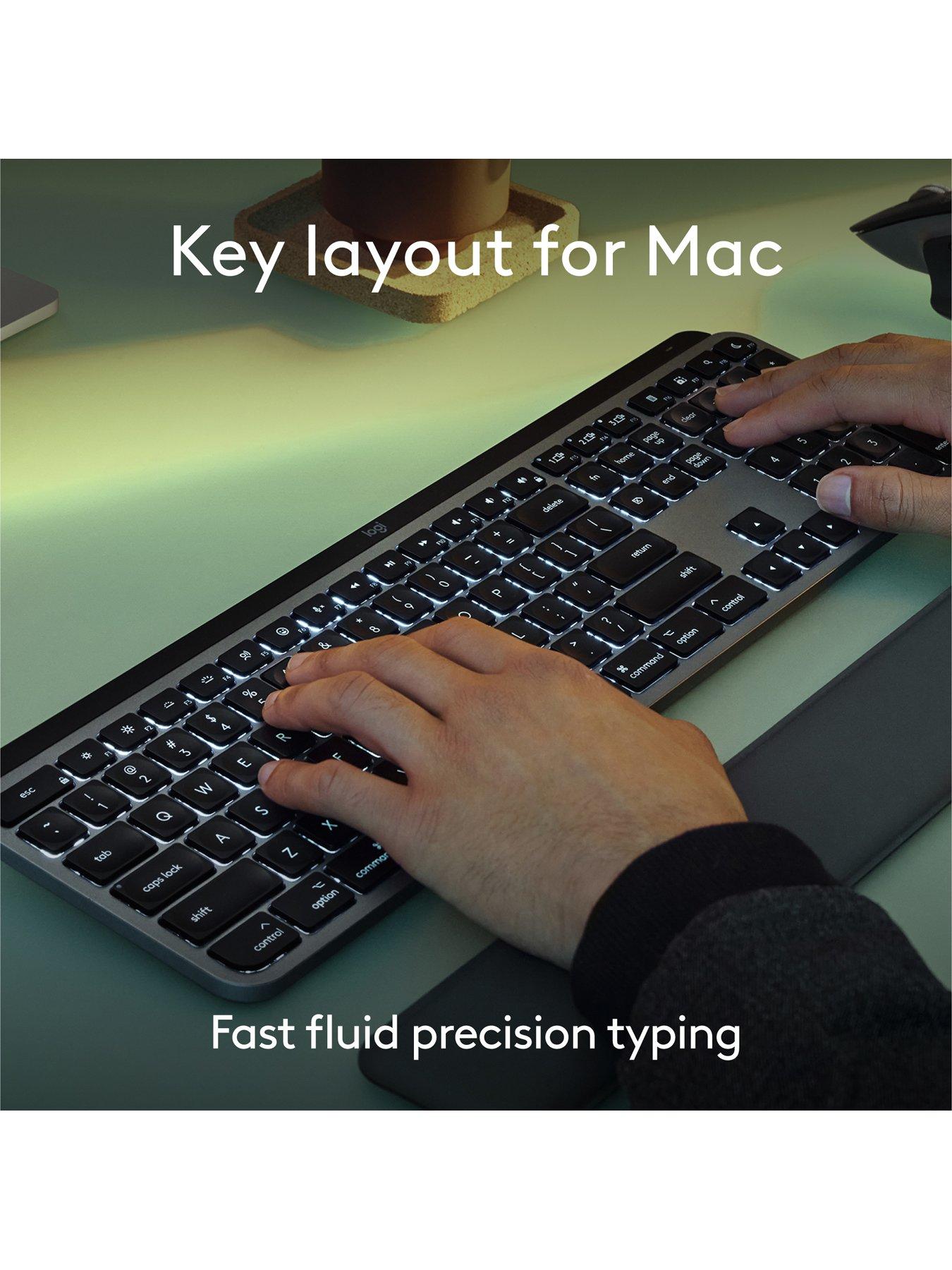 Logitech Mx Keys S For Mac Advanced Wireless Illuminated Keyboard Pale ...