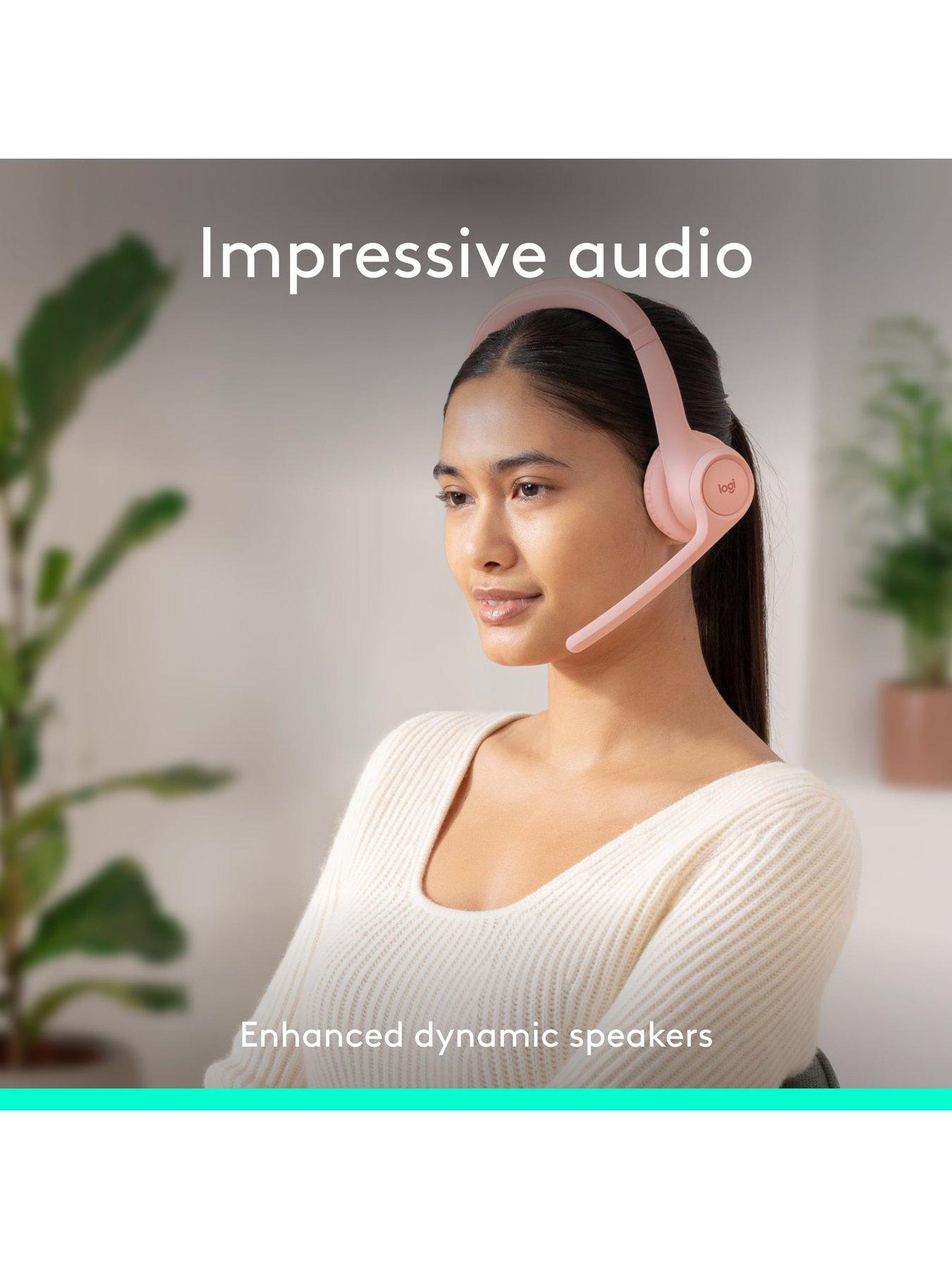 Logitech Zone 300 Wireless Bluetooth Headset With Noise-Cancelling ...