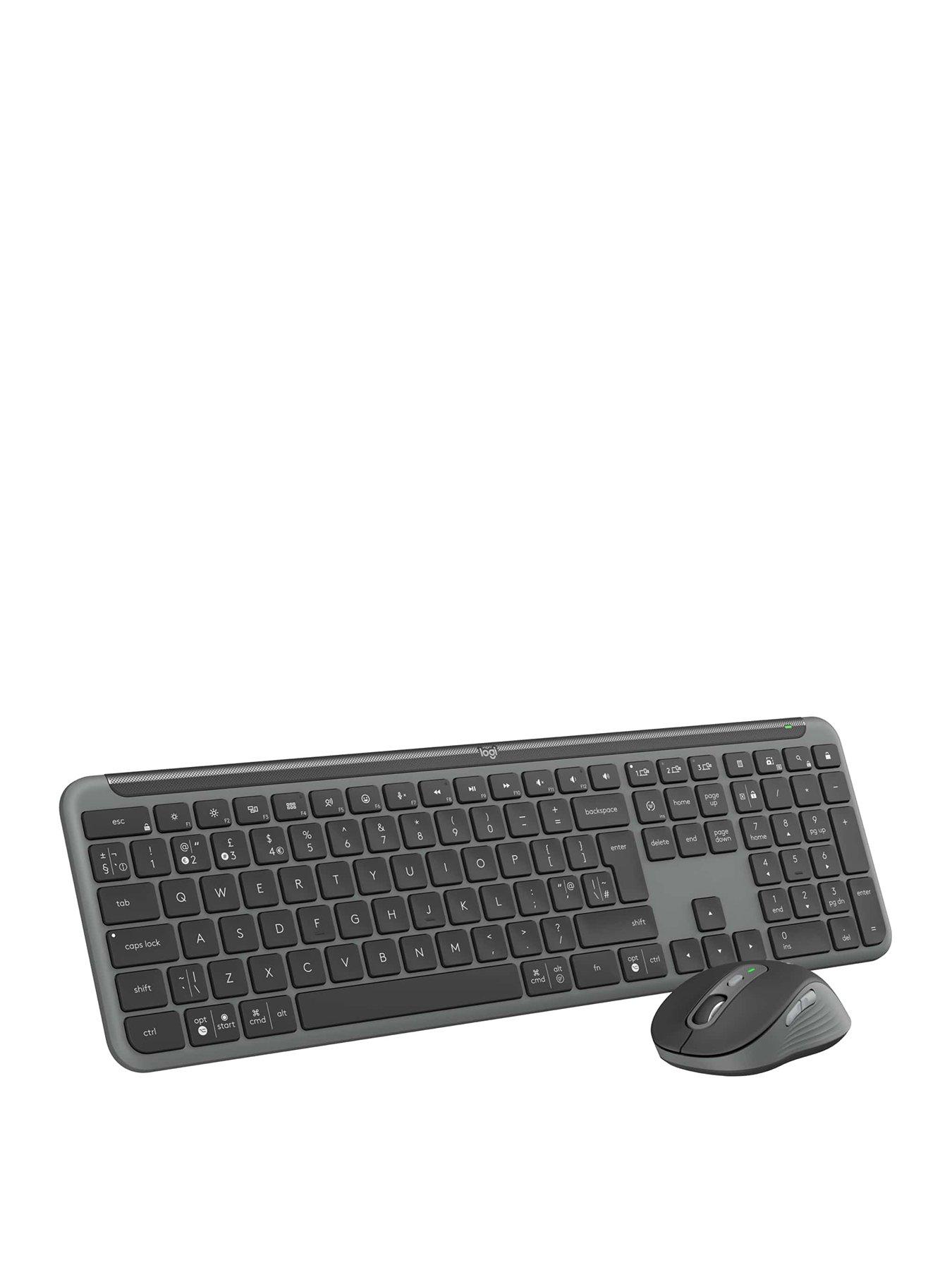 Logitech Mk950 Signature Slim Wireless Keyboard And Mouse Combo, Sleek ...