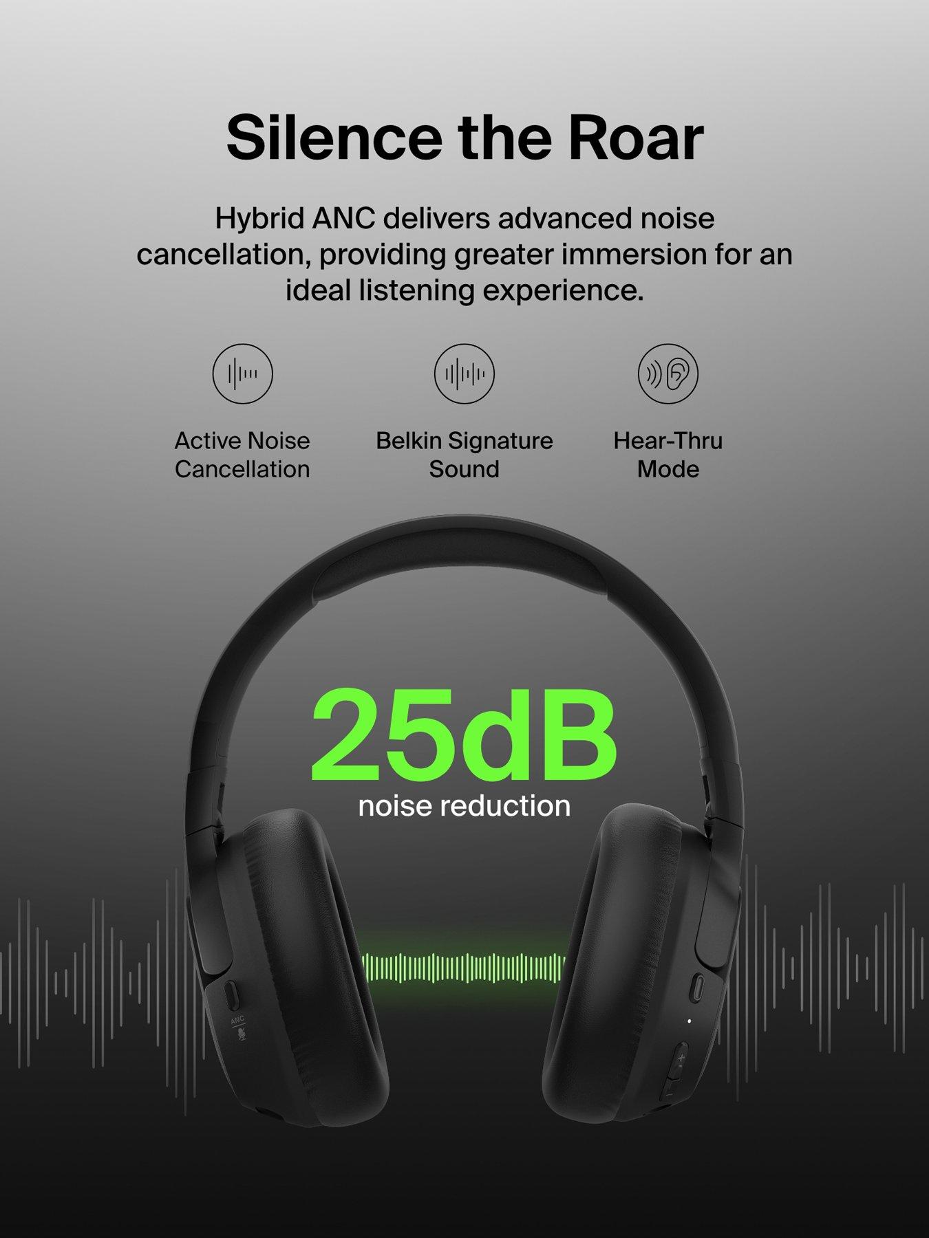 Belkin Soundform Isolate Noise Cancelling Headphones | Very