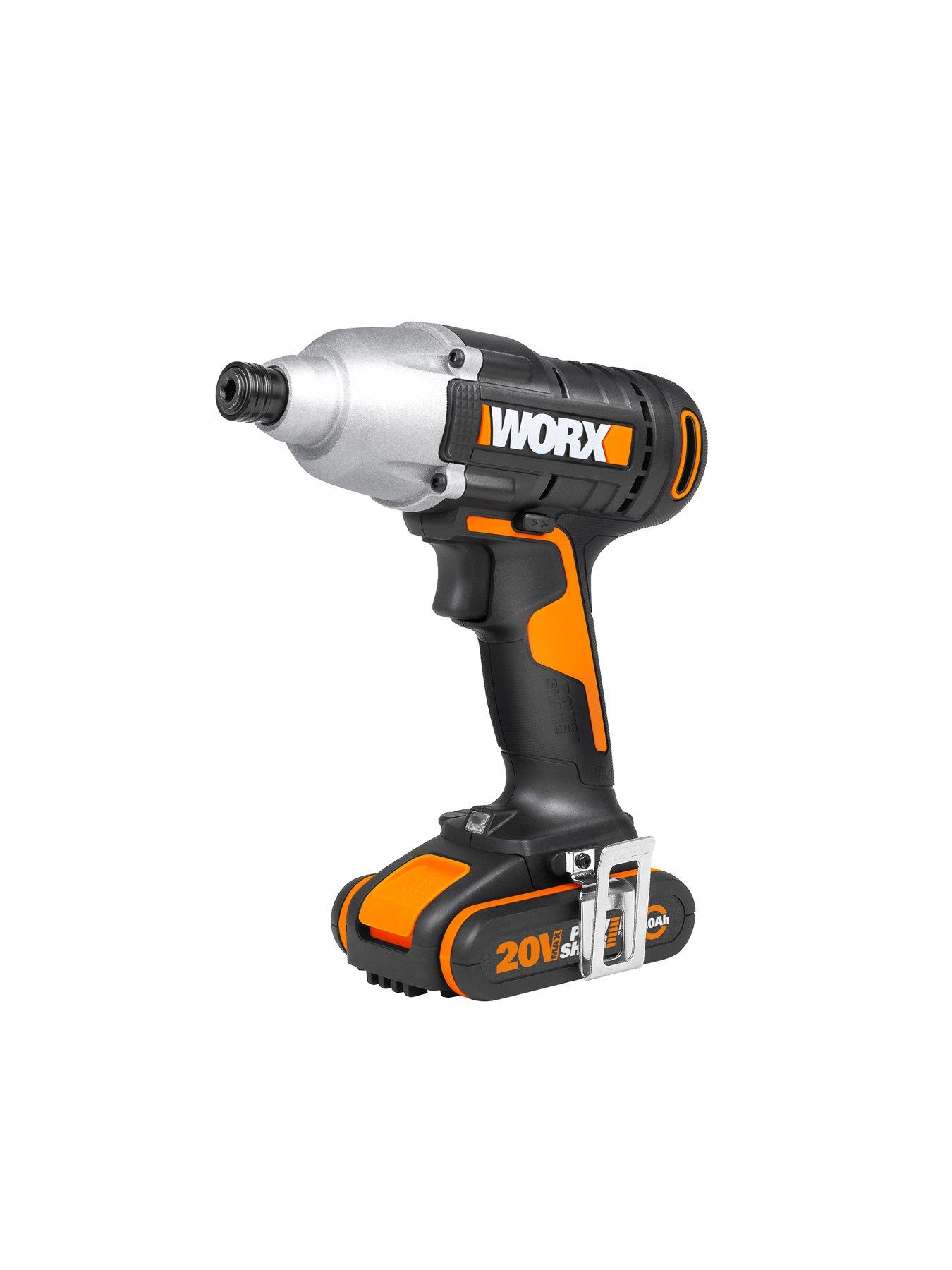 Worx 20V Cordless Impact Driver with x1 2.0Ah Battery & Charger | Very