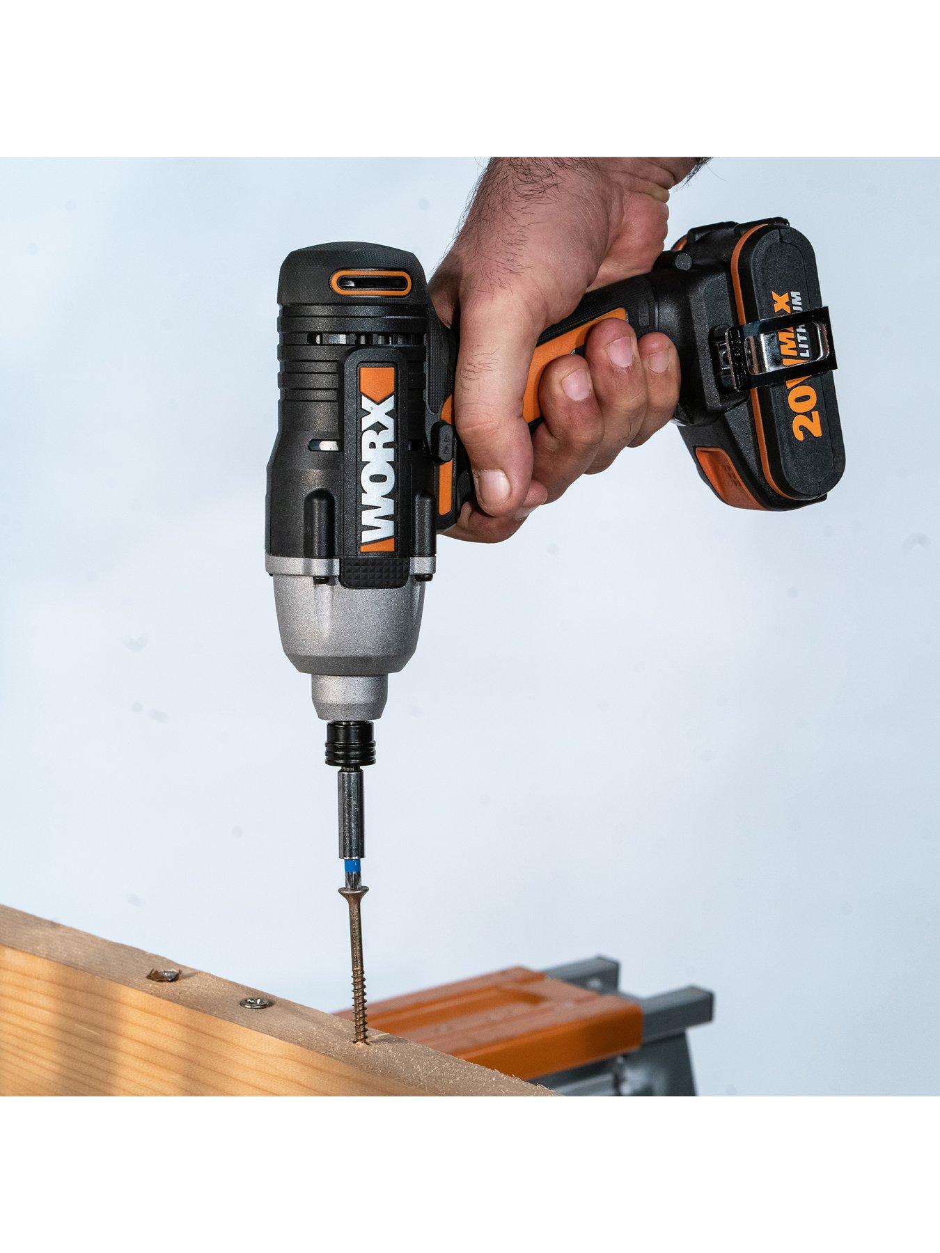 Worx 20V Cordless Impact Driver with x1 2.0Ah Battery & Charger | Very