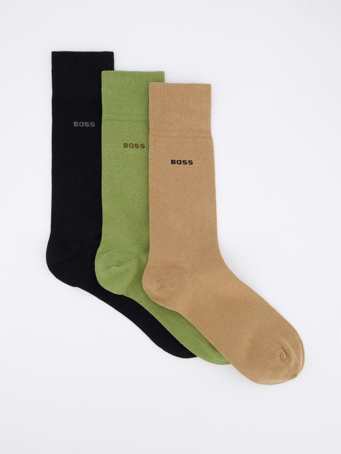 BOSS 3 Pack Crew Socks - Multi | Very
