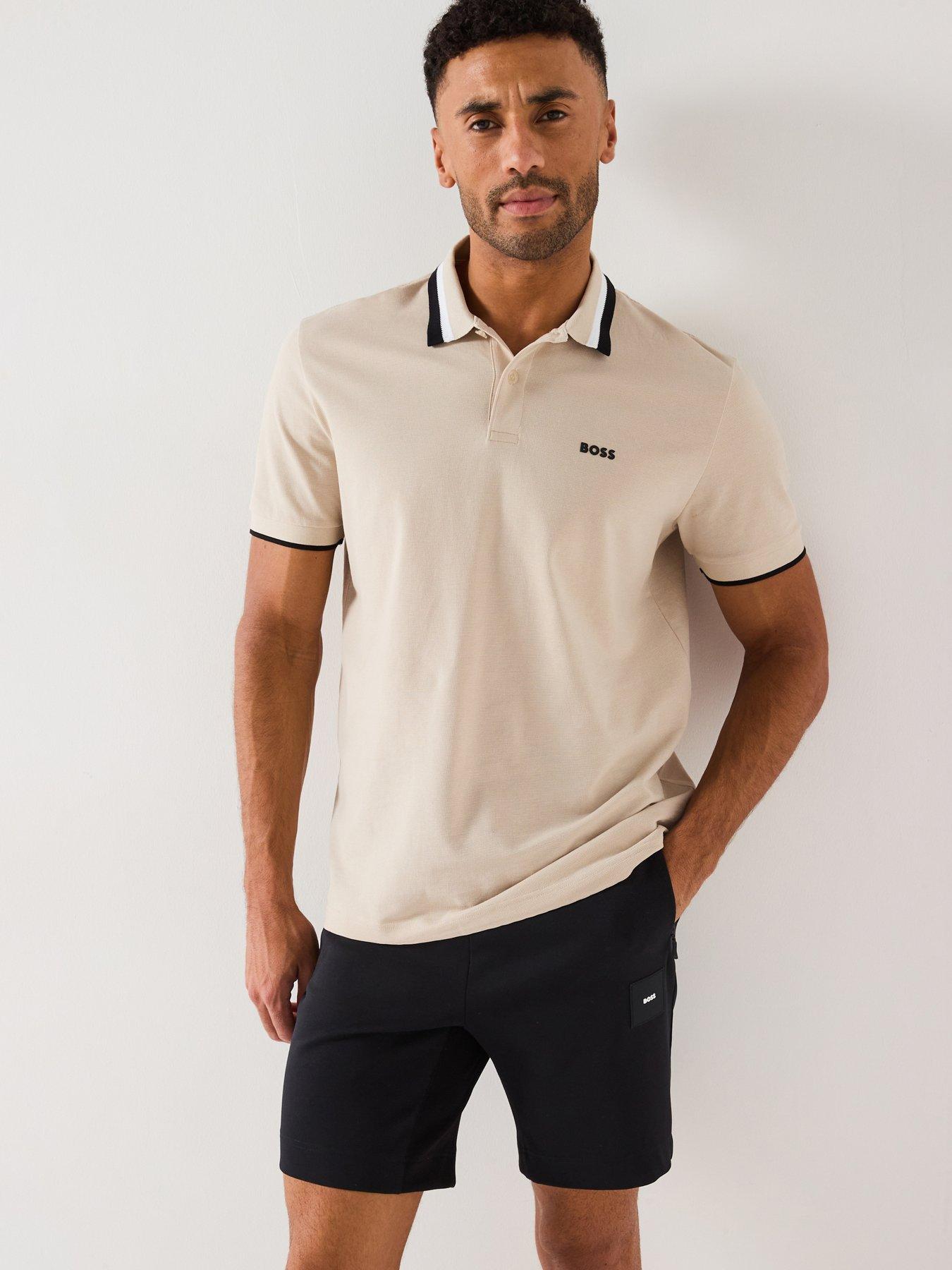 BOSS Paddy AP Heritage Polo Shirt - Light Beige | Very