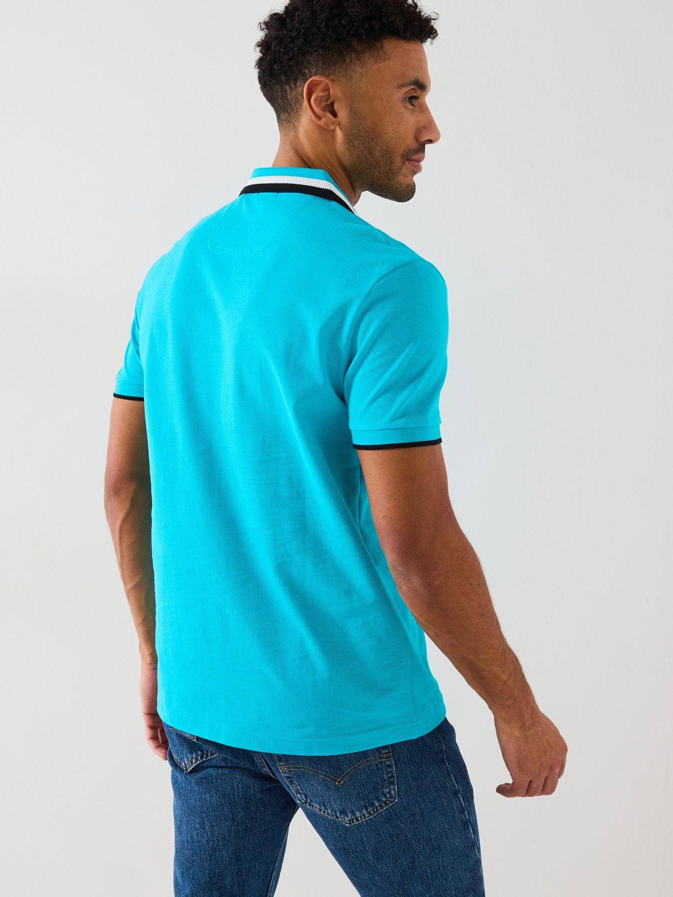 BOSS Paddy AP Heritage Polo Shirt - Light Blue | Very