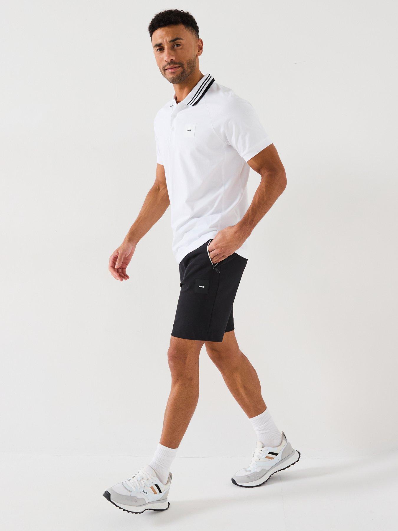 BOSS Paddy Rib Polo Shirt - White | Very