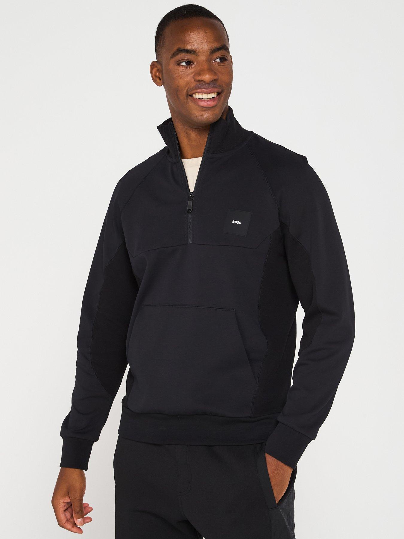 BOSS Sweat Rib Sweatshirt - Black | Very