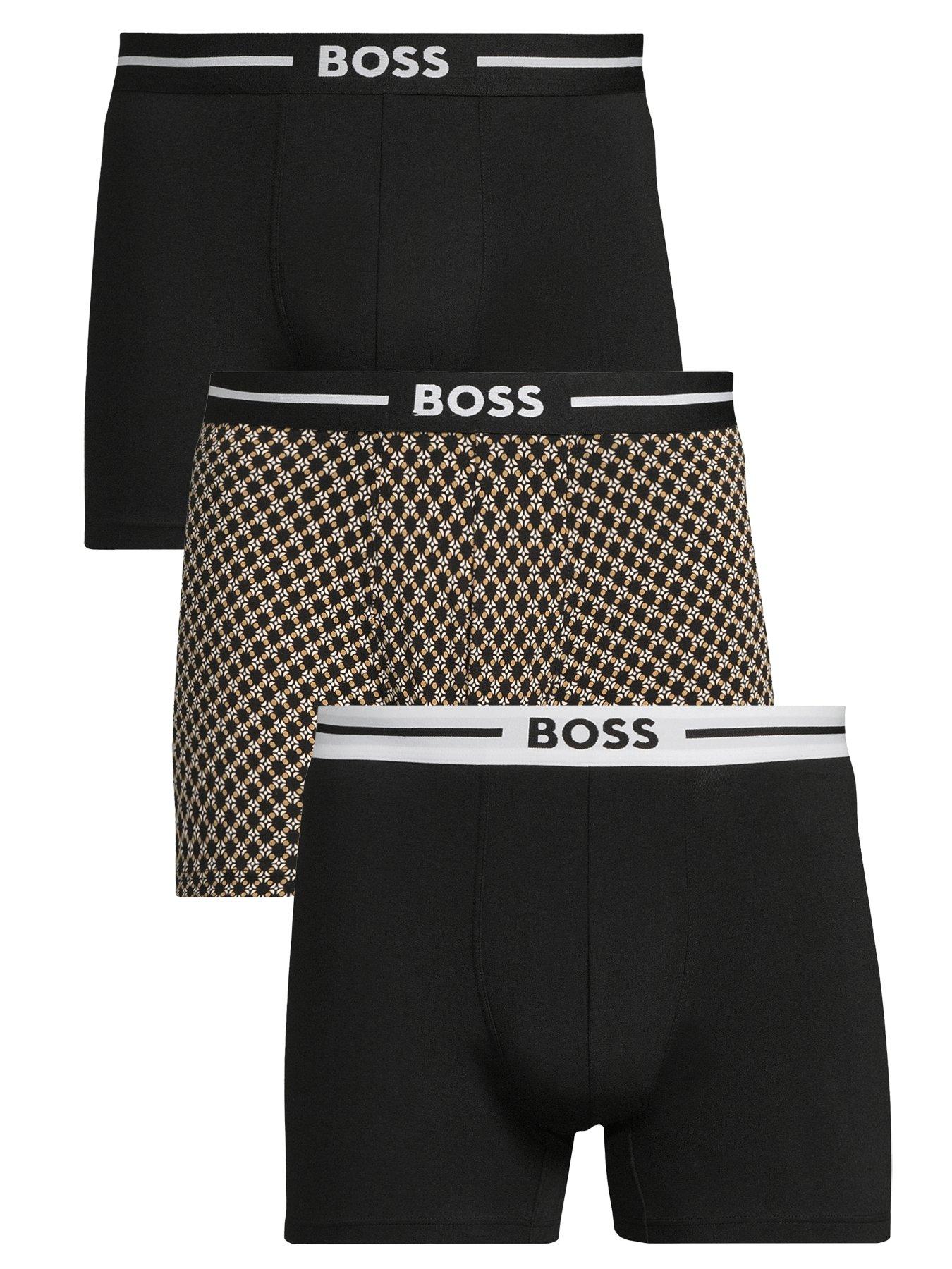 BOSS 3 Pack Bold Design Boxer Briefs- Multi | Very