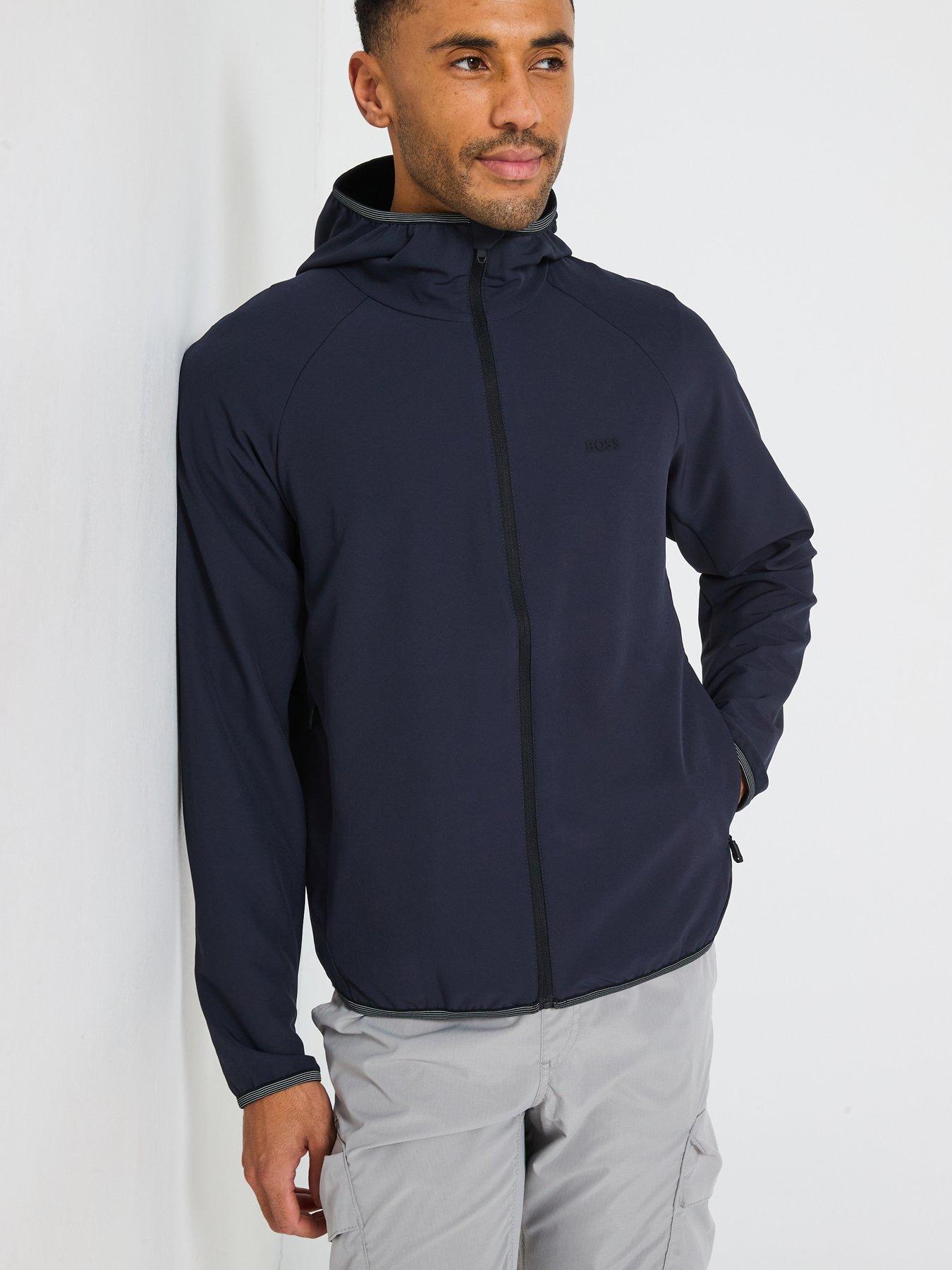 BOSS L-Commuter Lightweight Hooded Jacket - Dark Blue | Very